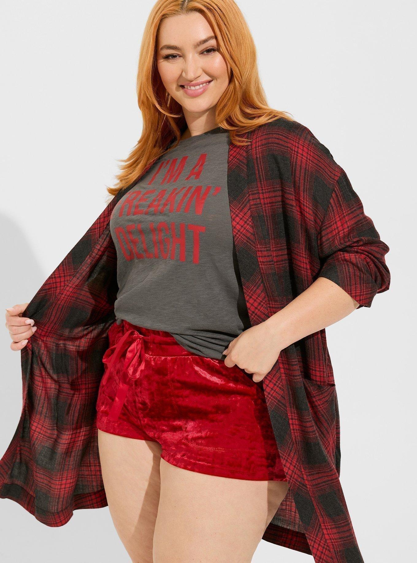Plus Size - Rayon Woven Pocket Sleep Robe - Torrid