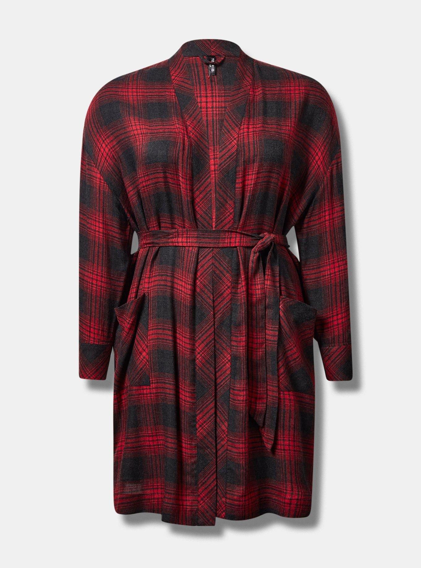 Plus Size - Rayon Woven Pocket Sleep Robe - Torrid