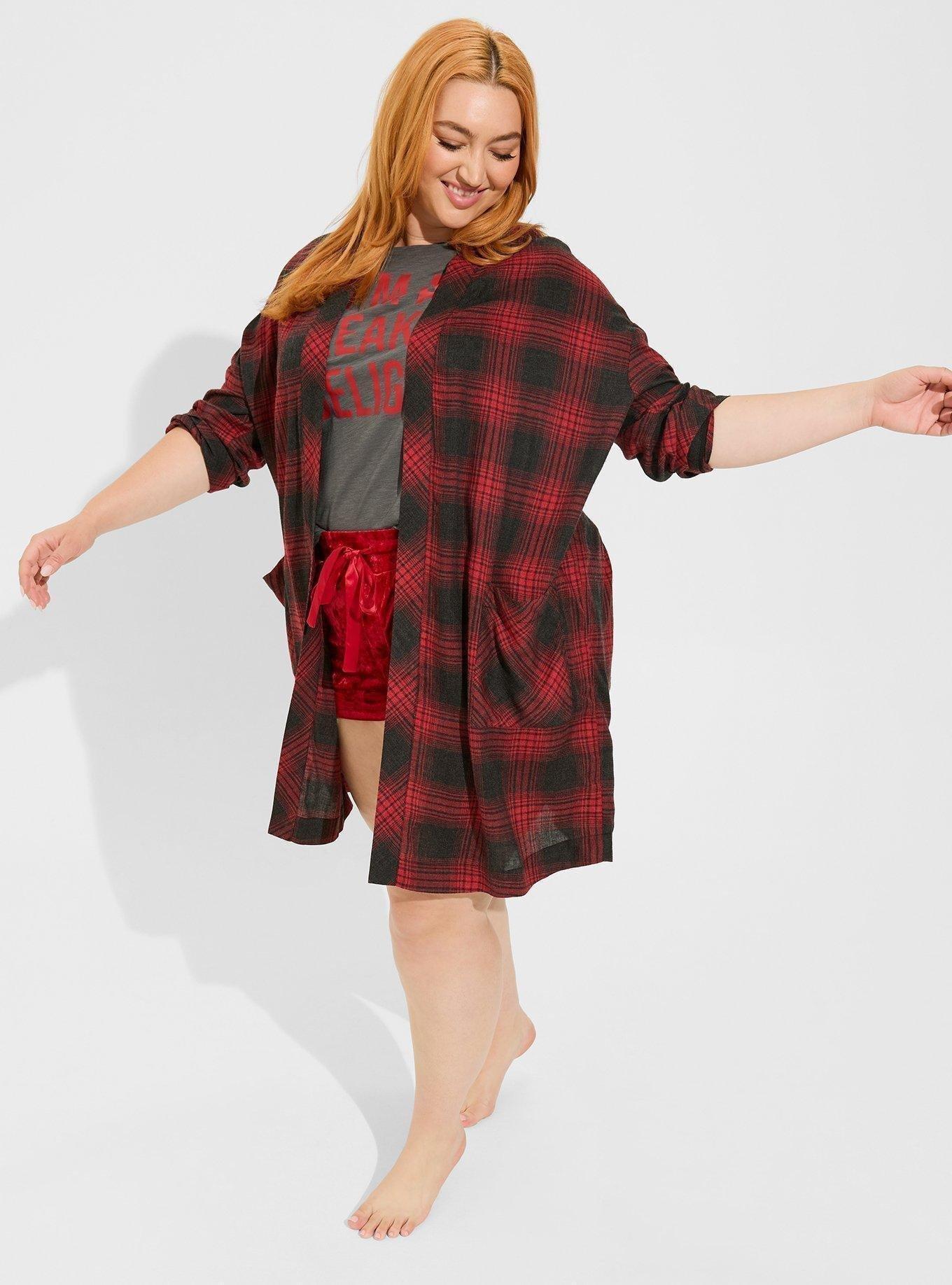 Plus Size - Rayon Woven Pocket Sleep Robe - Torrid