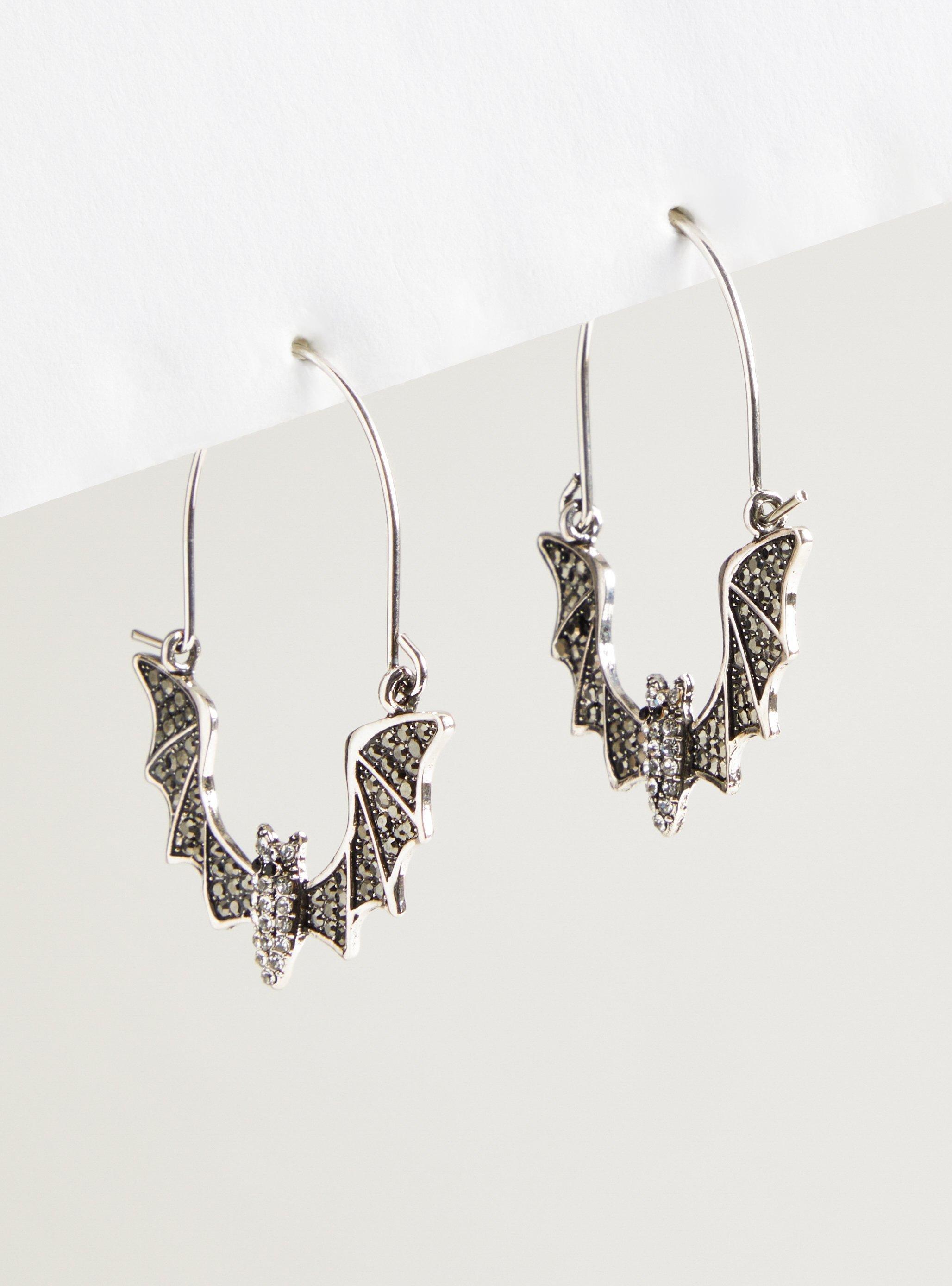 Plus Size - Bejeweled Bat Hoop - Torrid