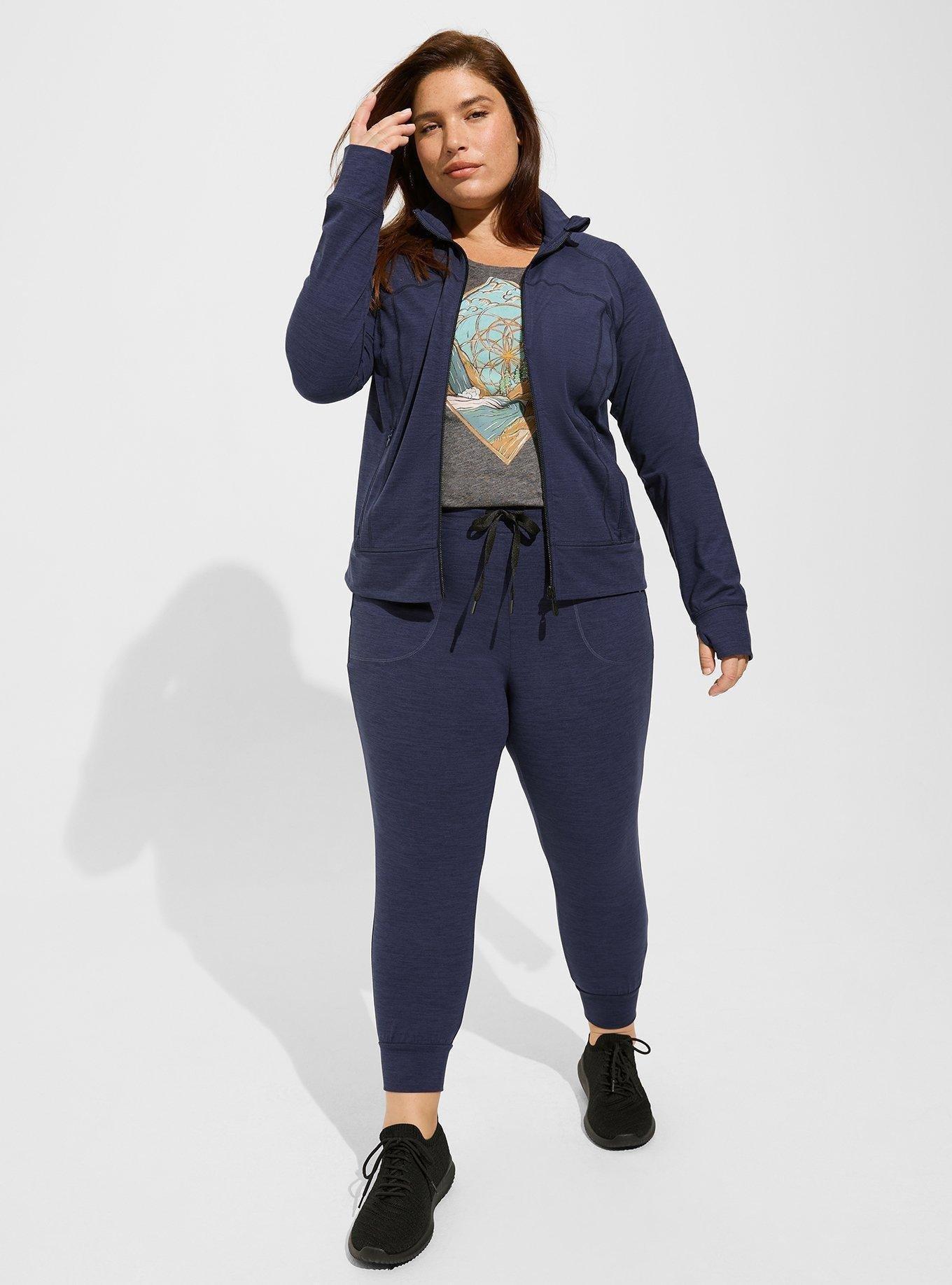 Plus Size - Happy Camper Super Soft Performance Jersey Full Zip ...