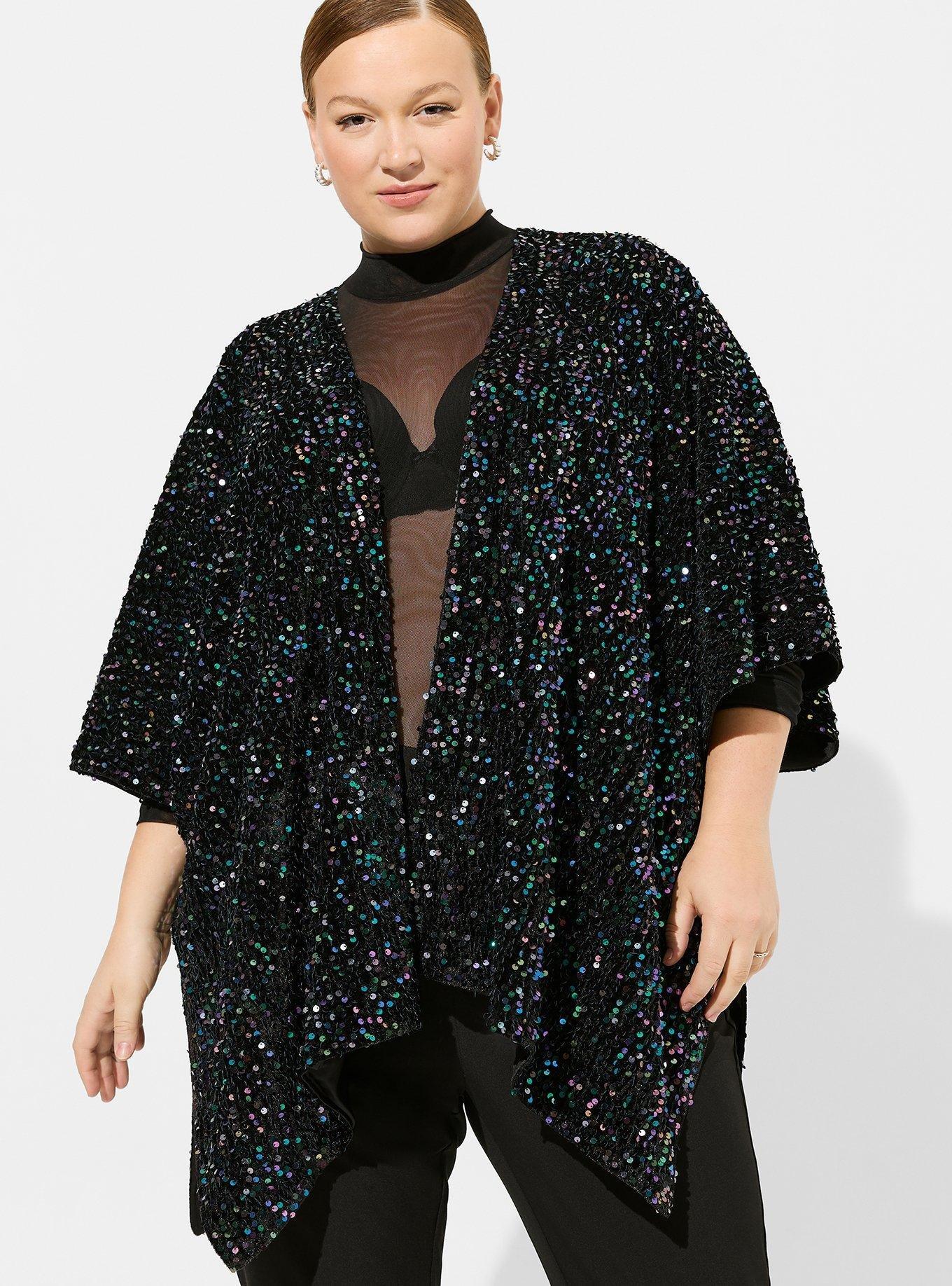 Plus Size - Sequined Ruana - Torrid