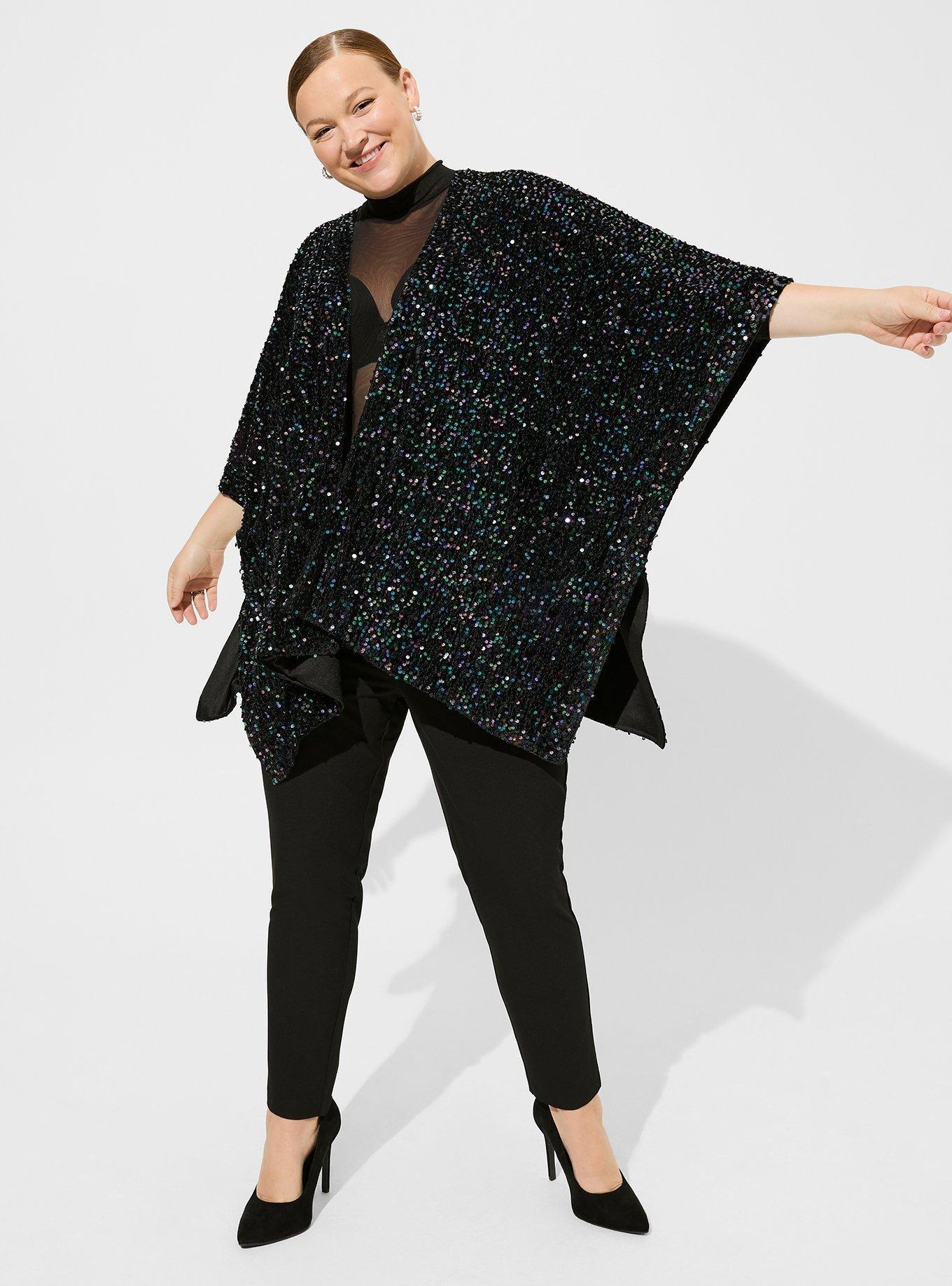 Plus Size - Sequined Ruana - Torrid