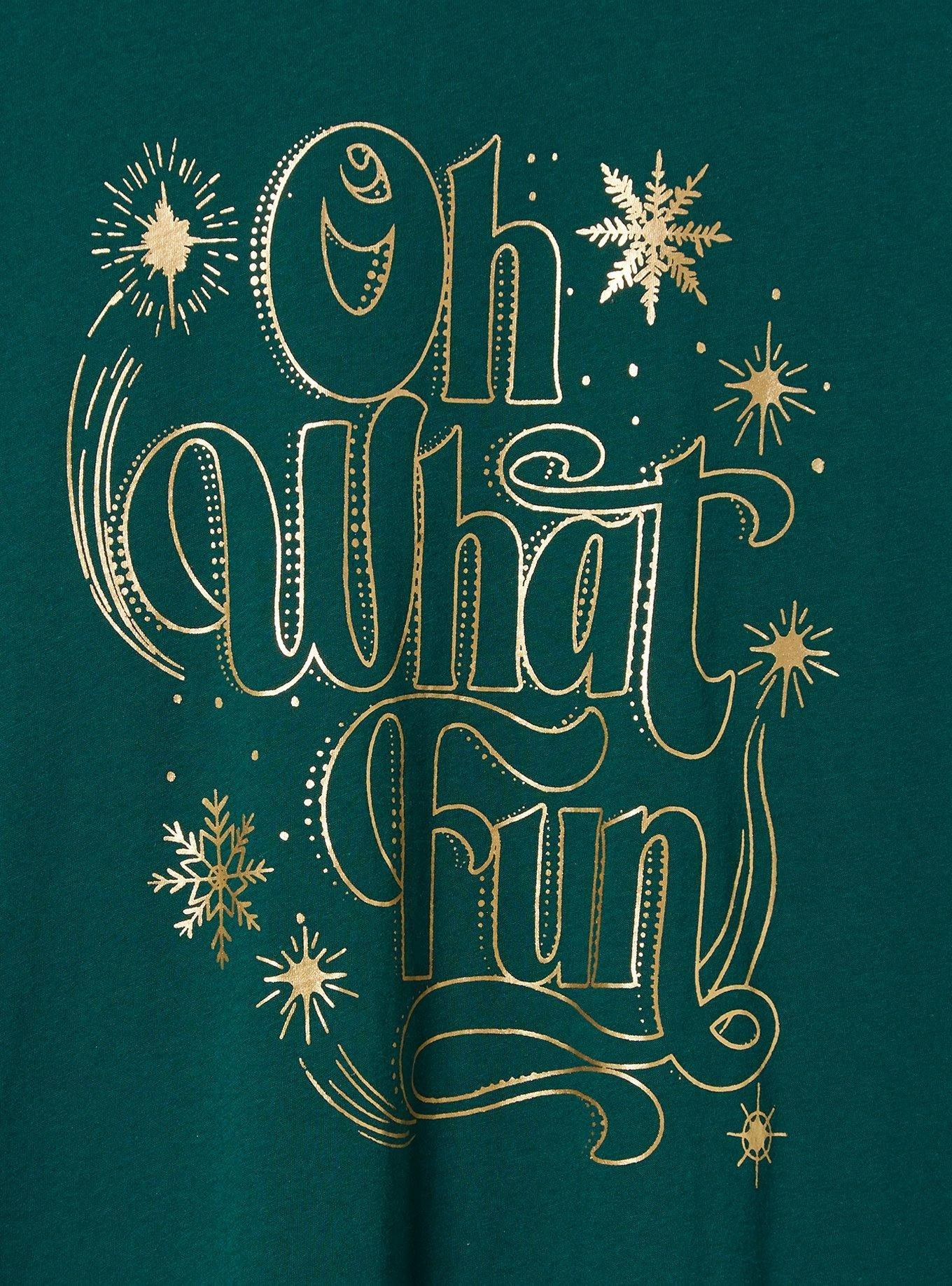 Plus Size - Oh What Fun Relax Fit Cotton Elbow Sleeve Tee - Torrid