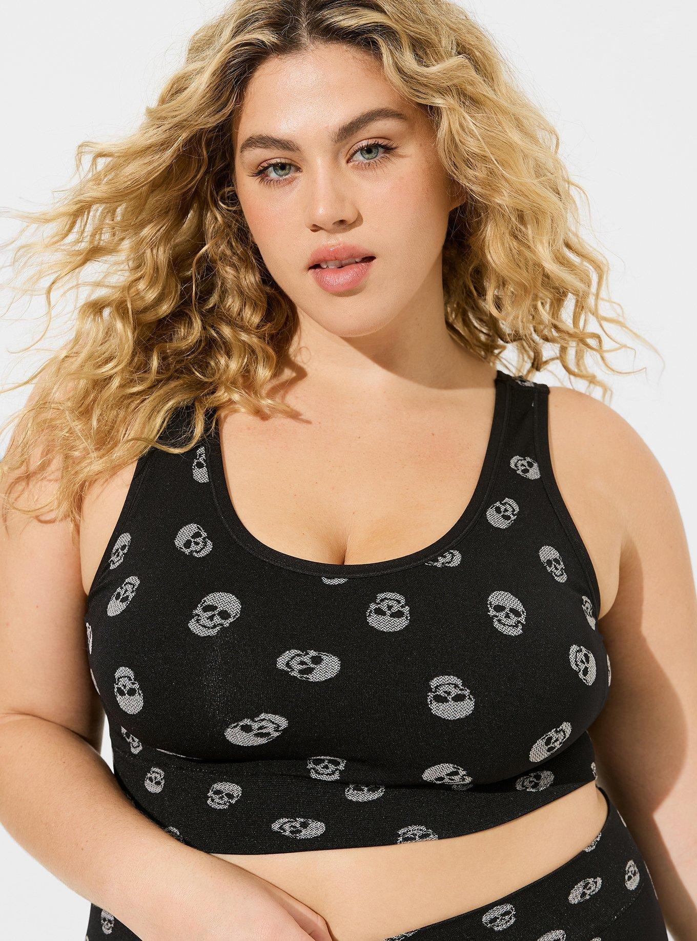 Plus Size - Seamless Jacquard Scoop Bralette - Torrid