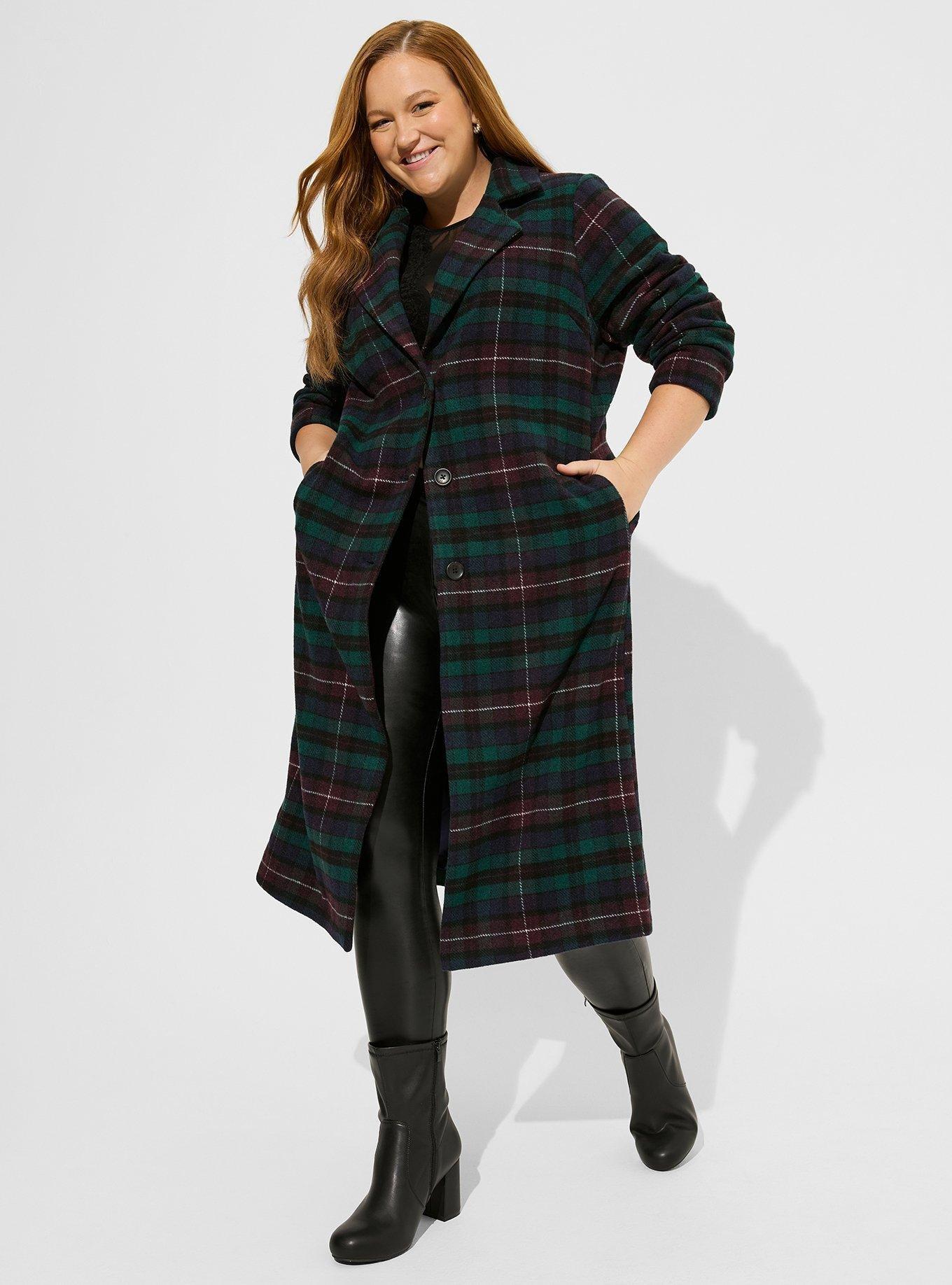 Plus Size - Cozy Car Button Front Coat - Torrid