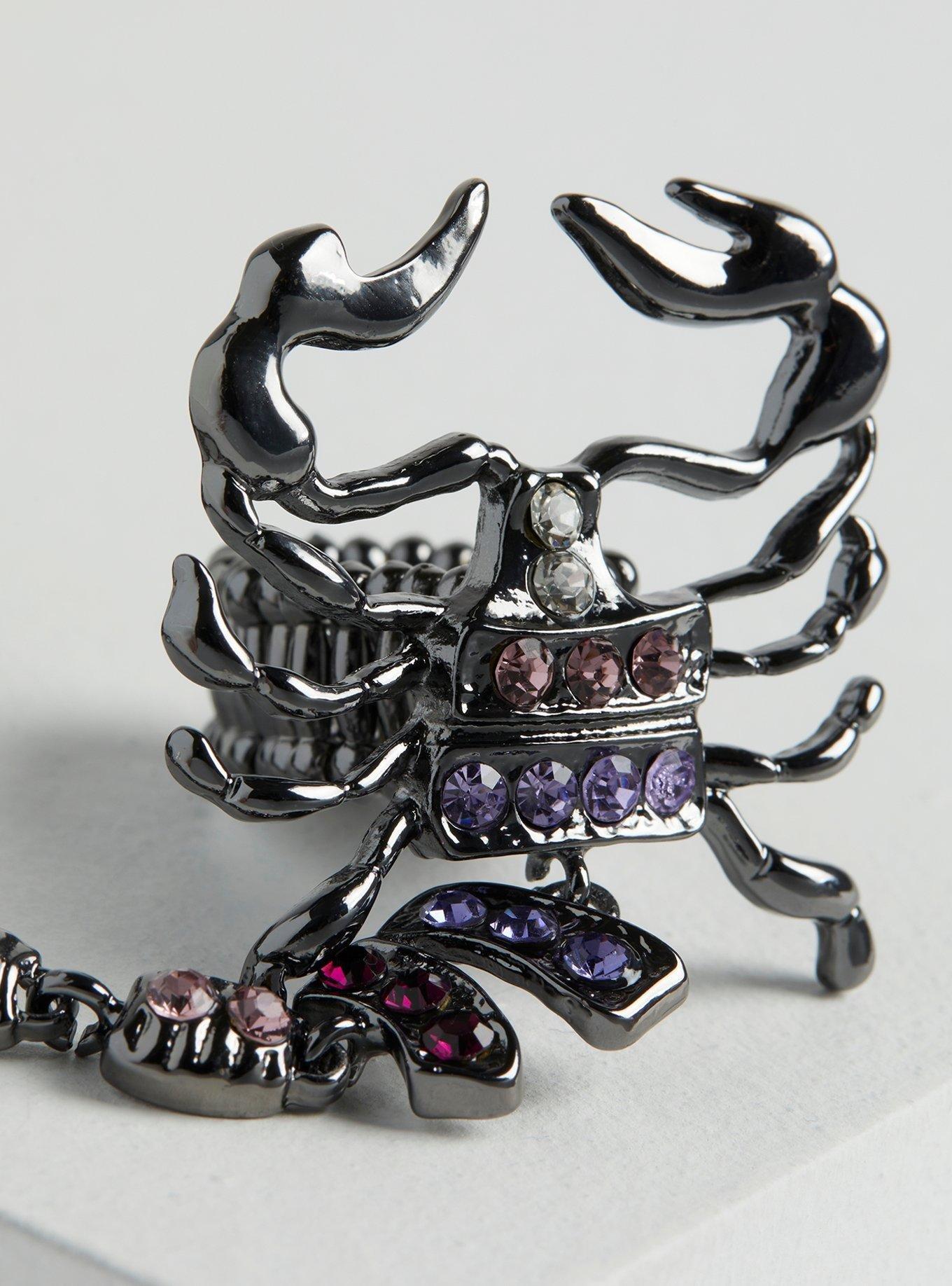 Plus Size - Bejeweled Scorpion Double Ring - Torrid