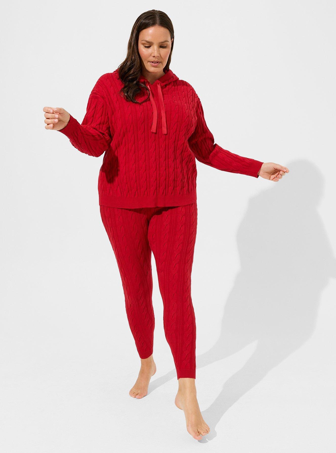 Plus Size - Cable Knit Lounge Hoodie - Torrid