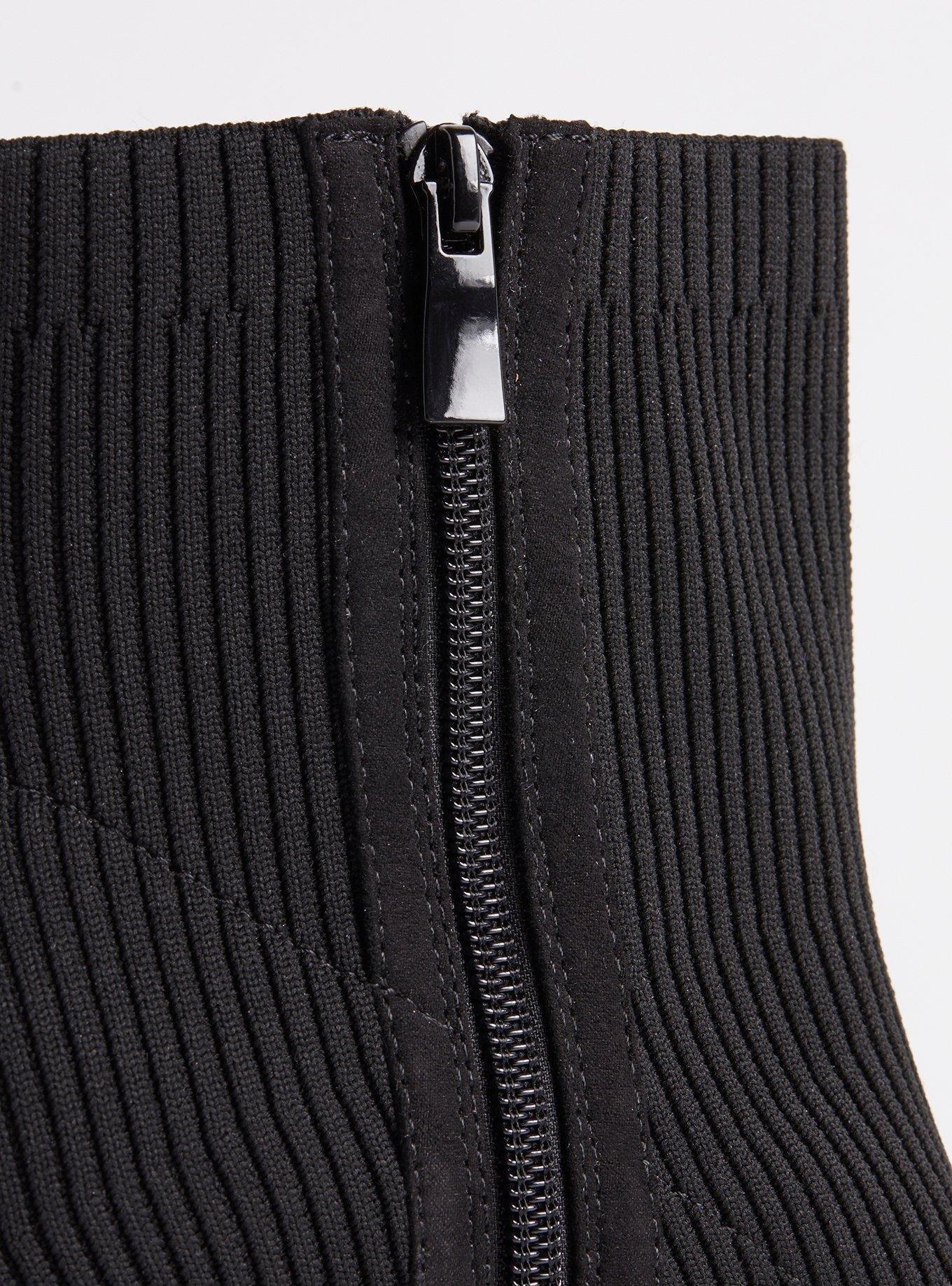 Plus Size - Stretch Ribbed Knit Bootie (WW) - Torrid
