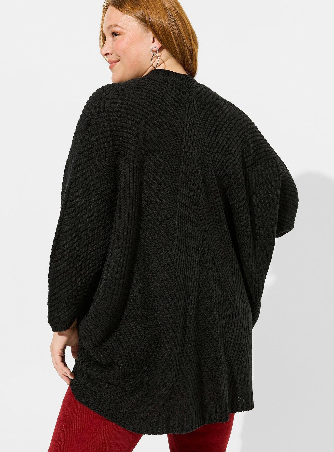Plus Size - Textured Knit Dolman Wrap - Torrid