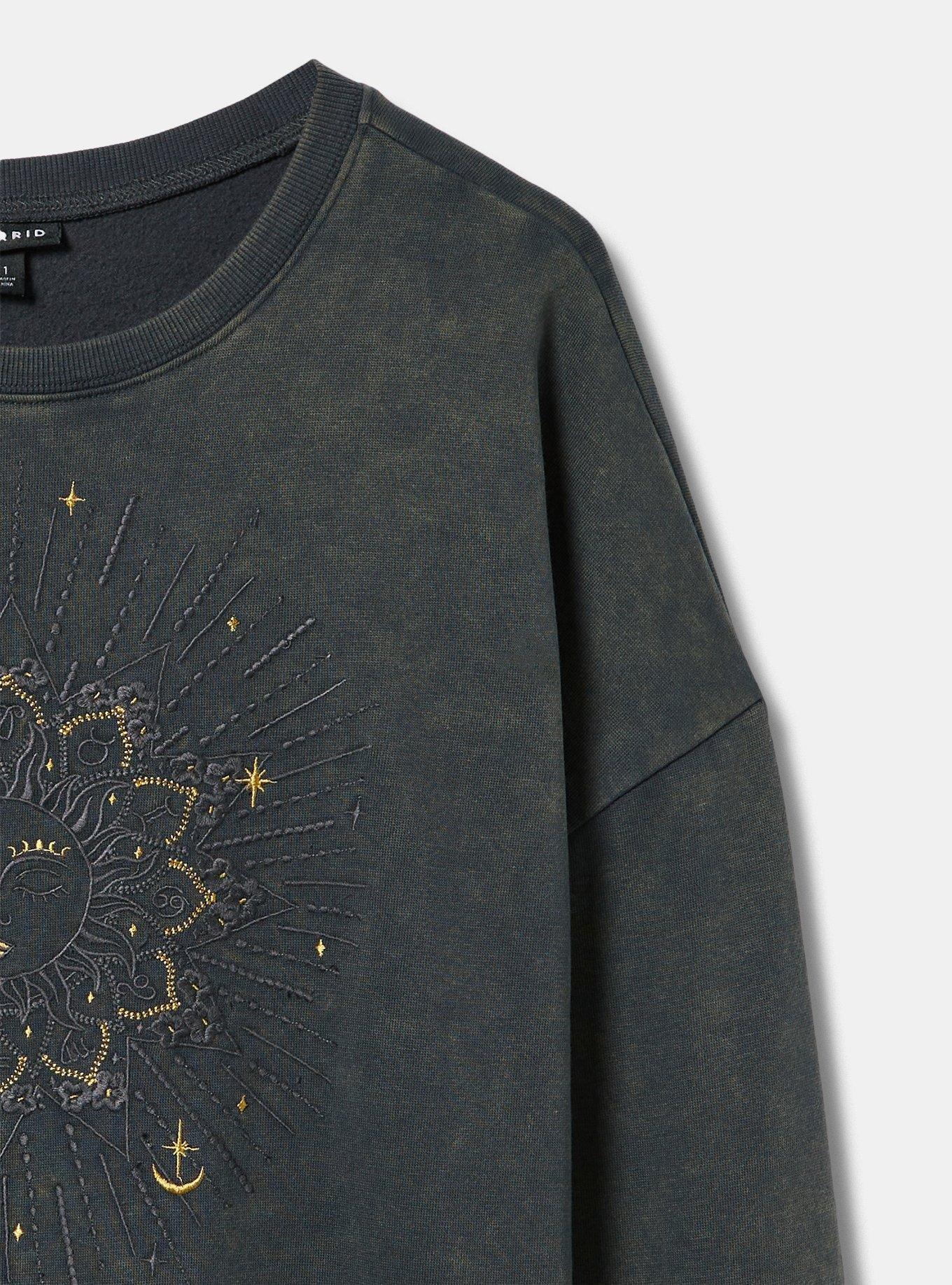 Plus Size - Celestial Cozy Fleece Crew Neck Sweatshirt - Torrid