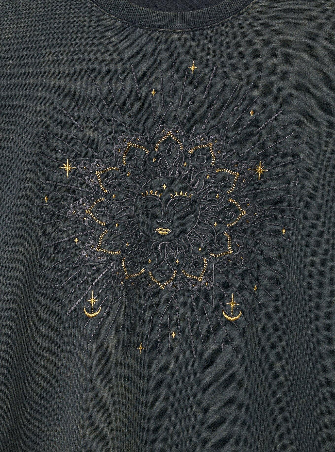 Plus Size - Celestial Cozy Fleece Crew Neck Sweatshirt - Torrid