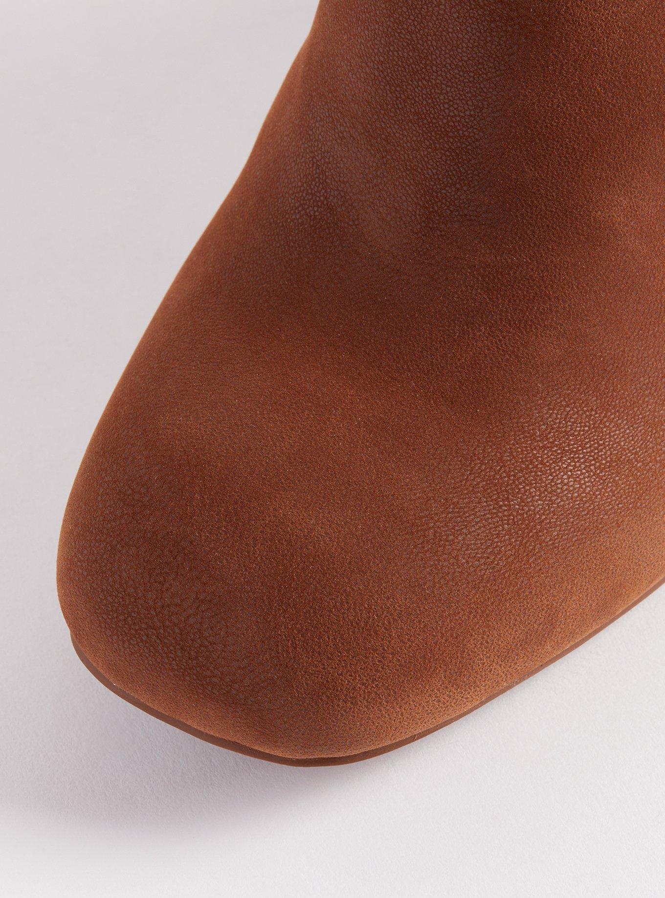 Plus Size - Square Toe Block Heel Chelsea Bootie (WW) - Torrid