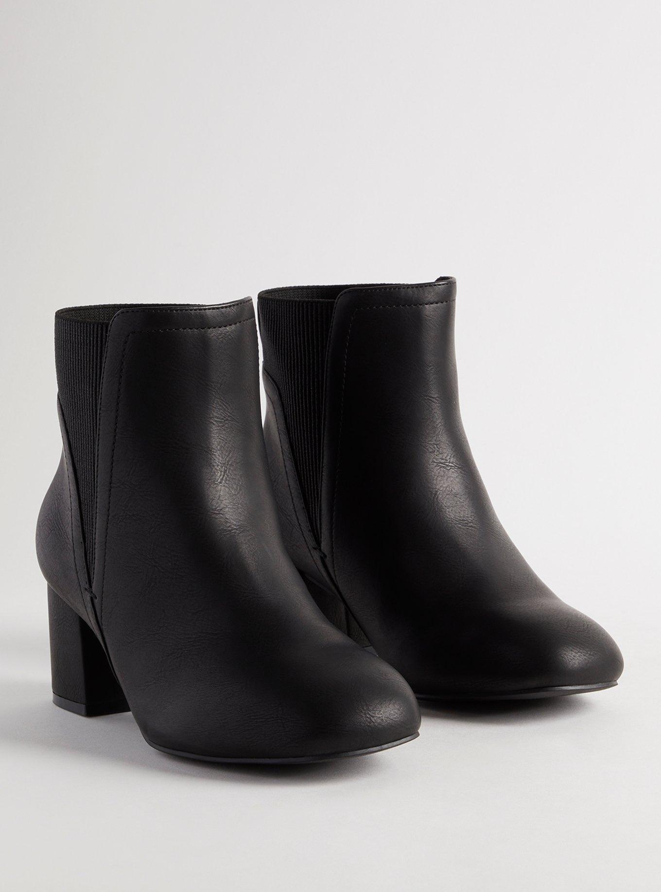 Plus Size - Square Toe Block Heel Chelsea Bootie (WW) - Torrid