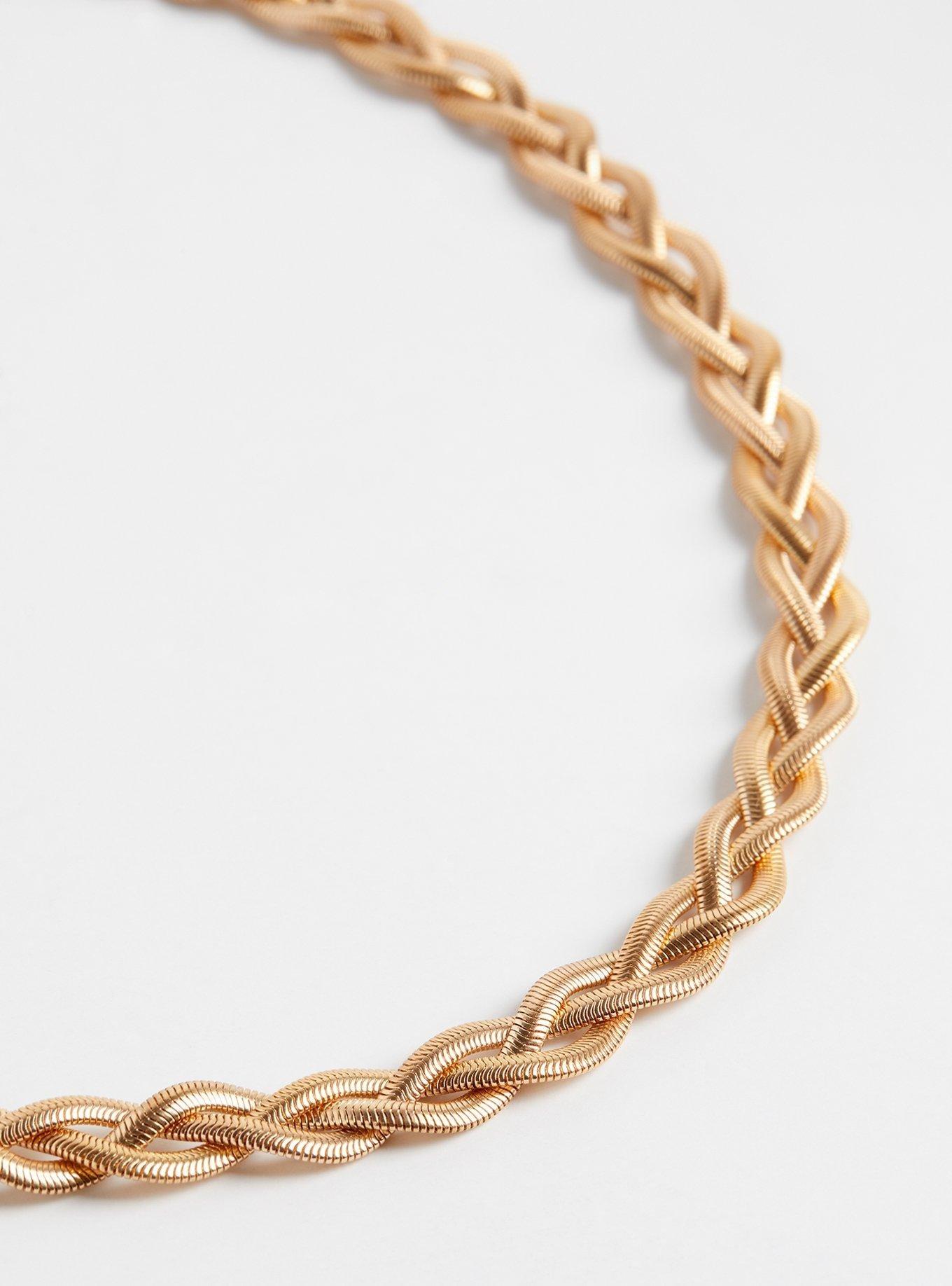 Plus Size - Braided Chain Necklace - Torrid