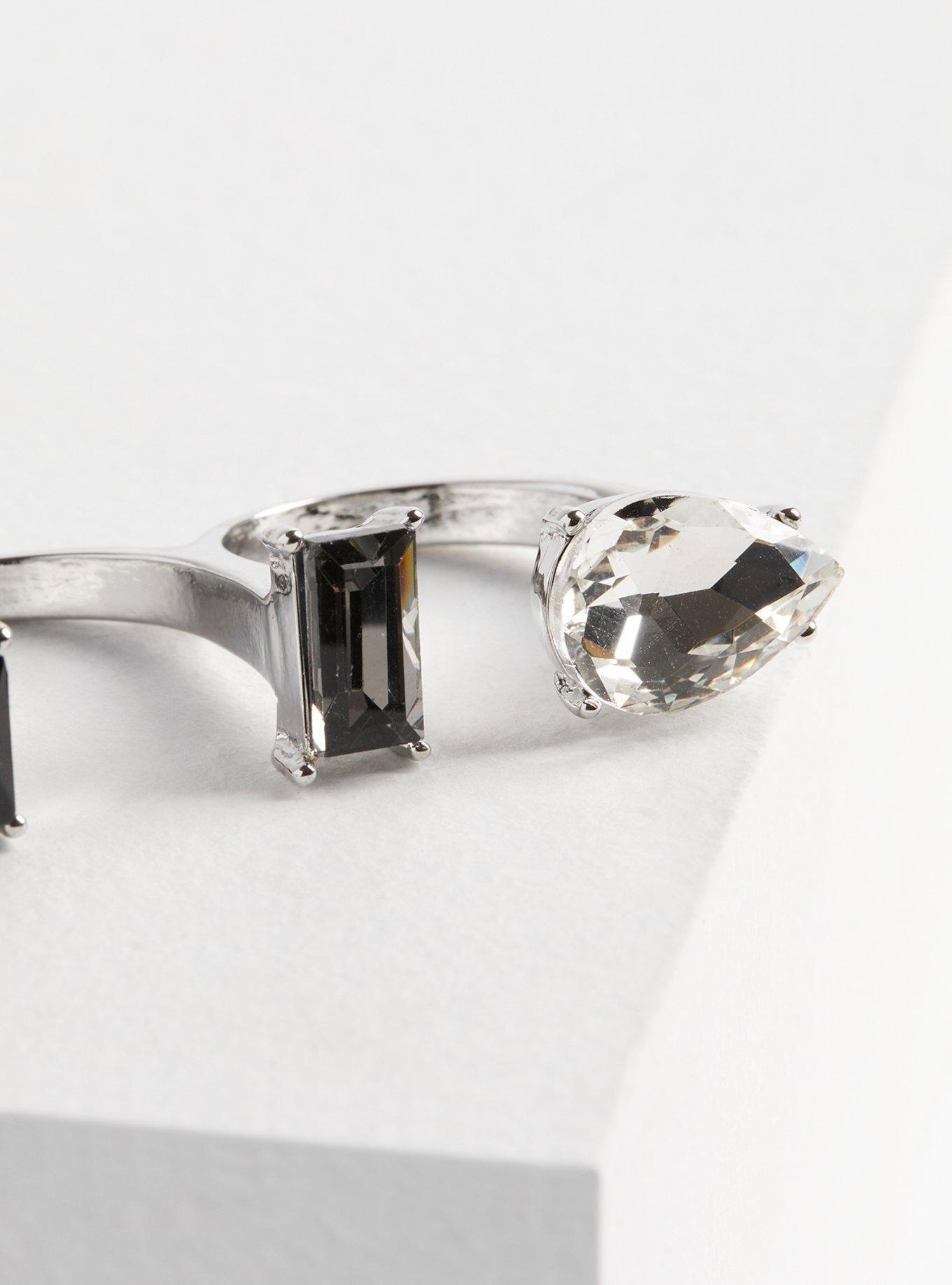 Plus Size - Double Rhinestone Ring - Torrid