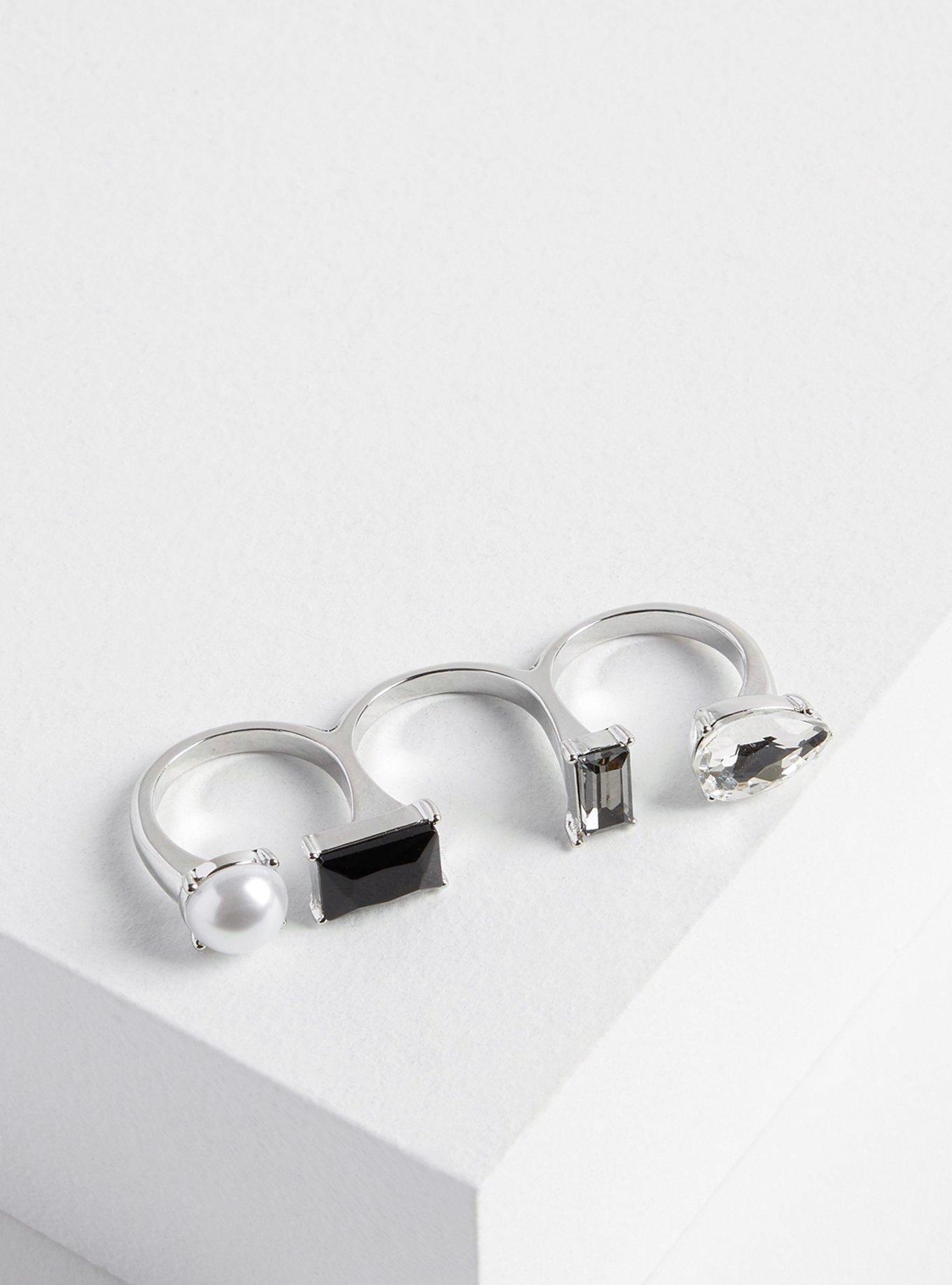 Plus Size - Double Rhinestone Ring - Torrid