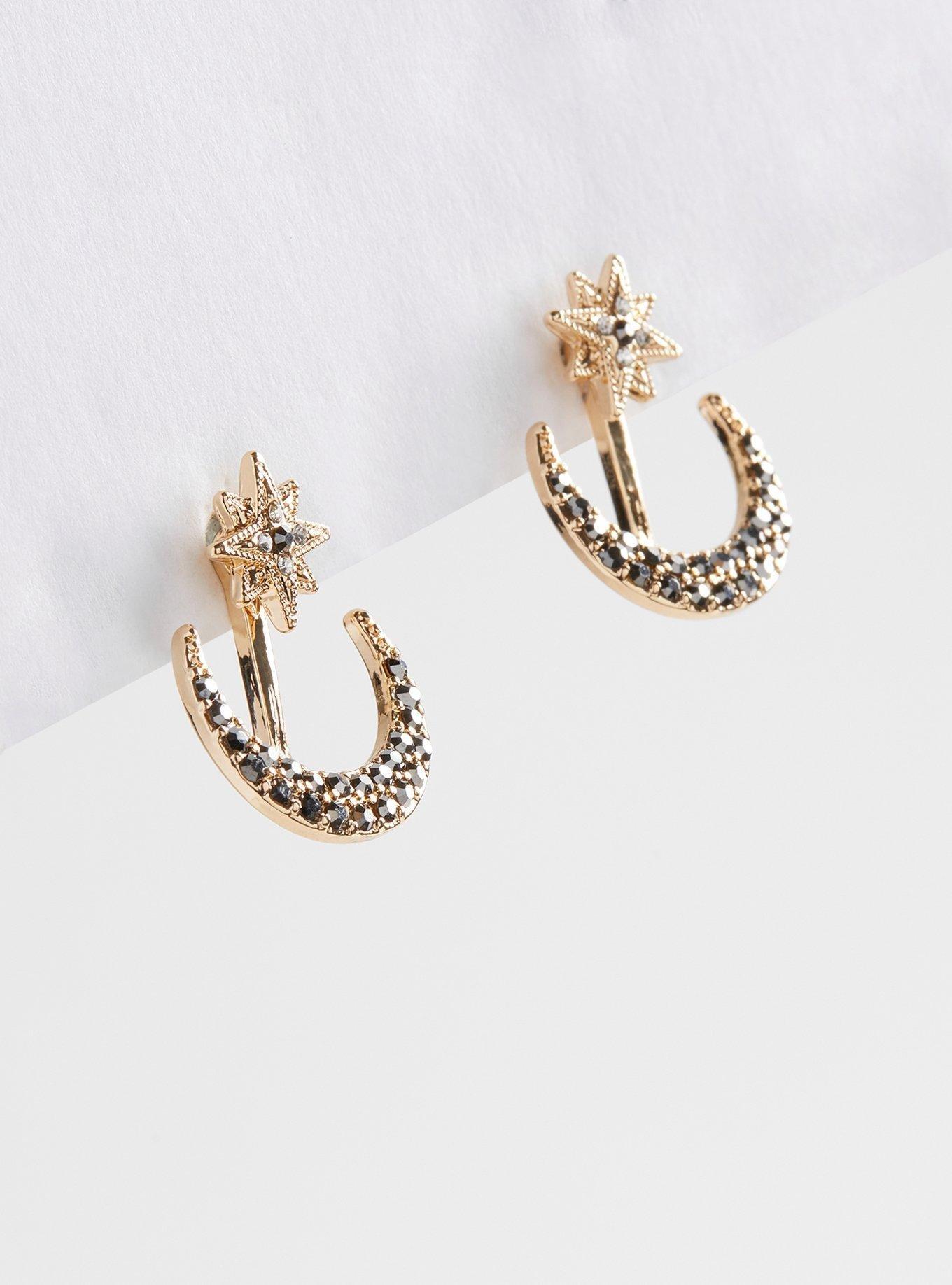 Plus Size - Celestial Front Back Earring - Torrid