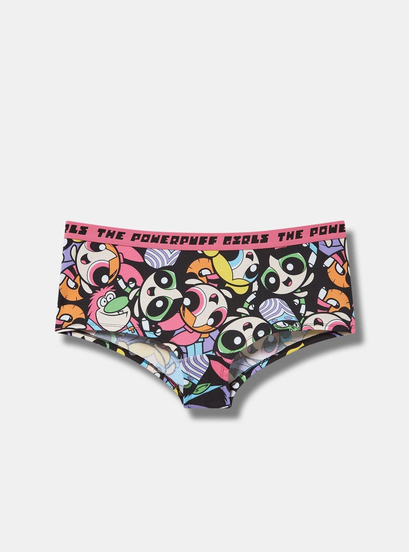 Plus Size - Powerpuff Girls Mid Rise Cotton Boyshort Panty - Torrid