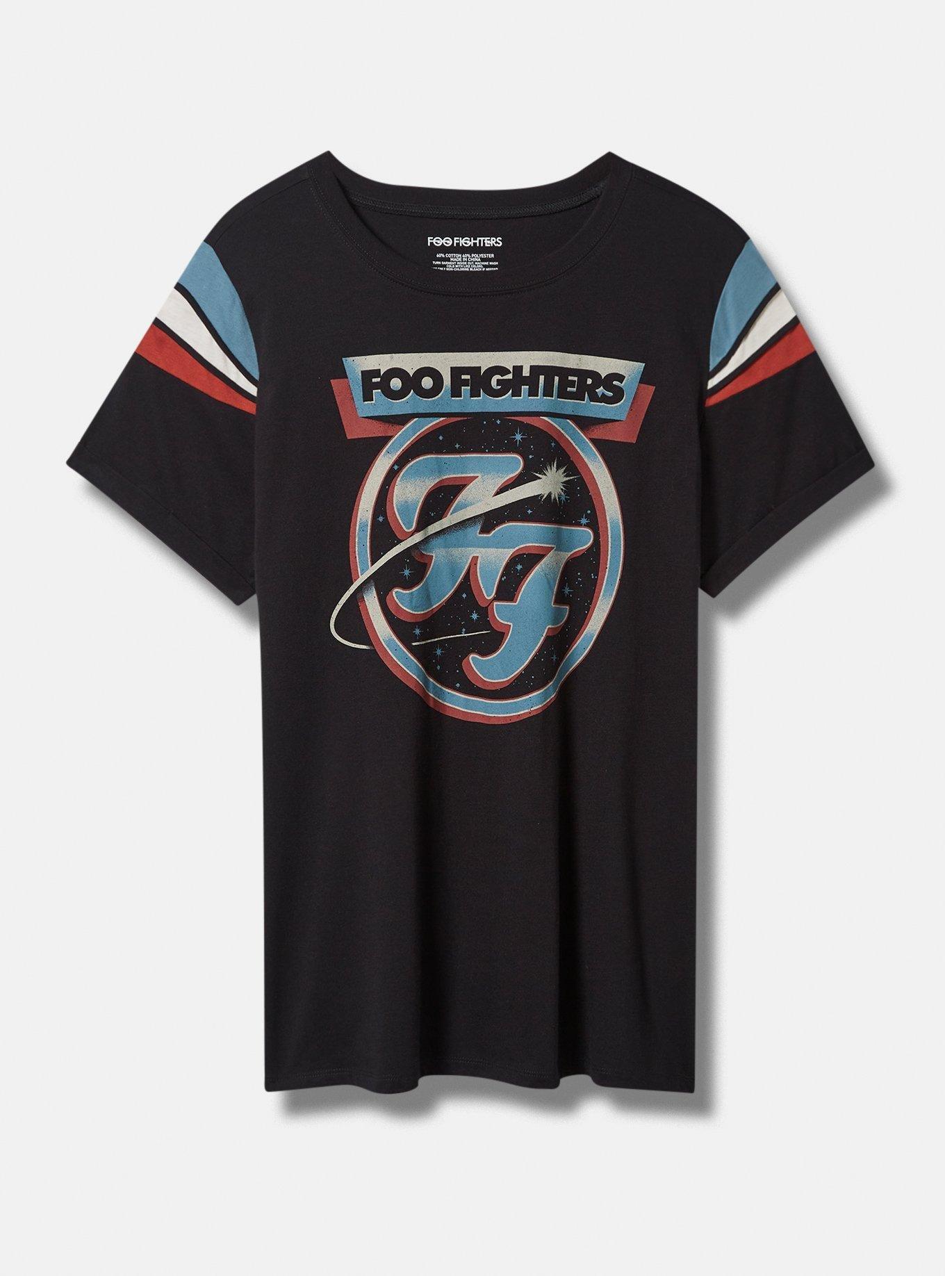 Plus Size - Foo Fighters Classic Fit Cotton Crew Stripe Tee - Torrid