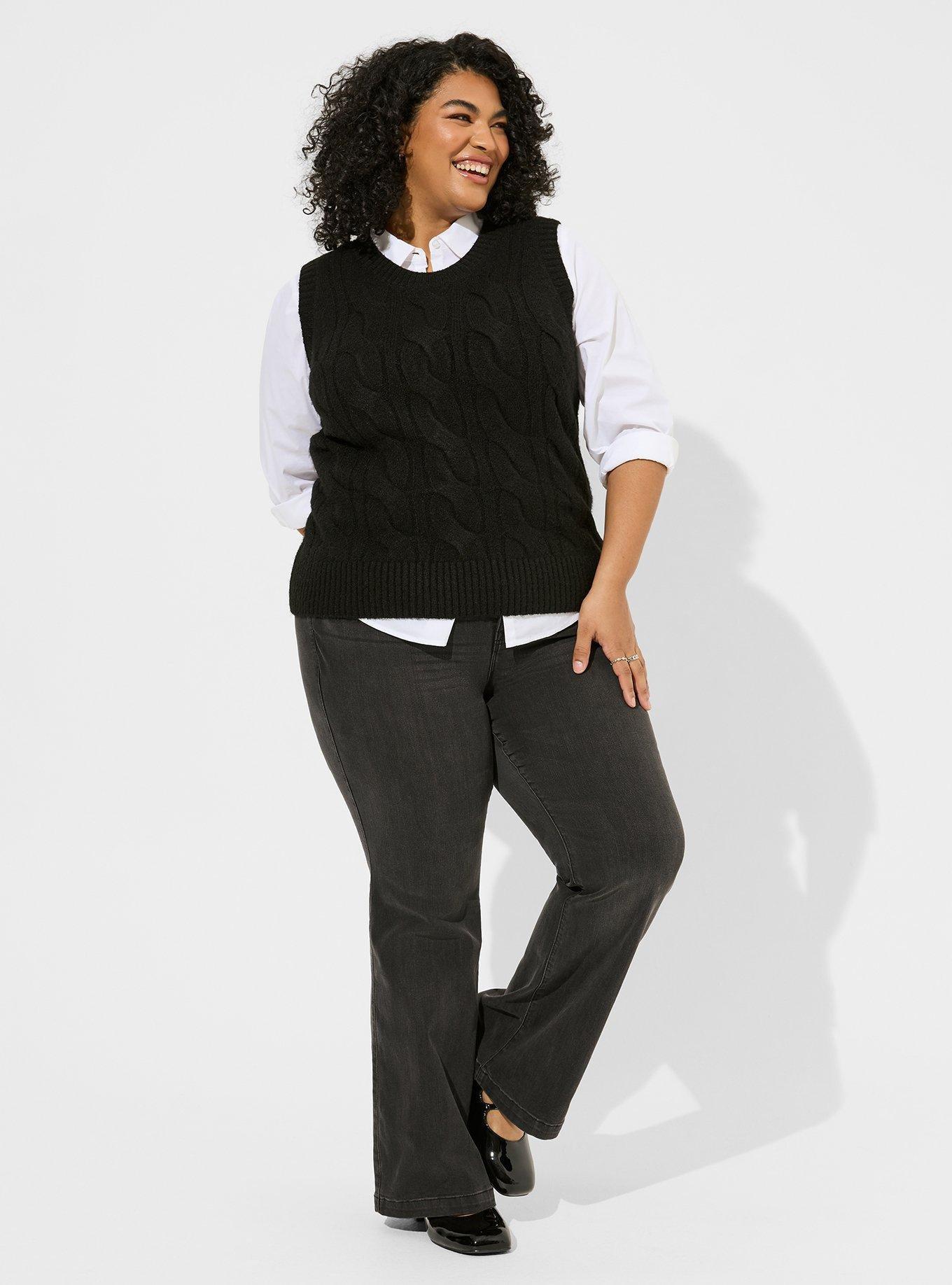 Plus Size - Vegan Cashmere Vest Sweater - Torrid