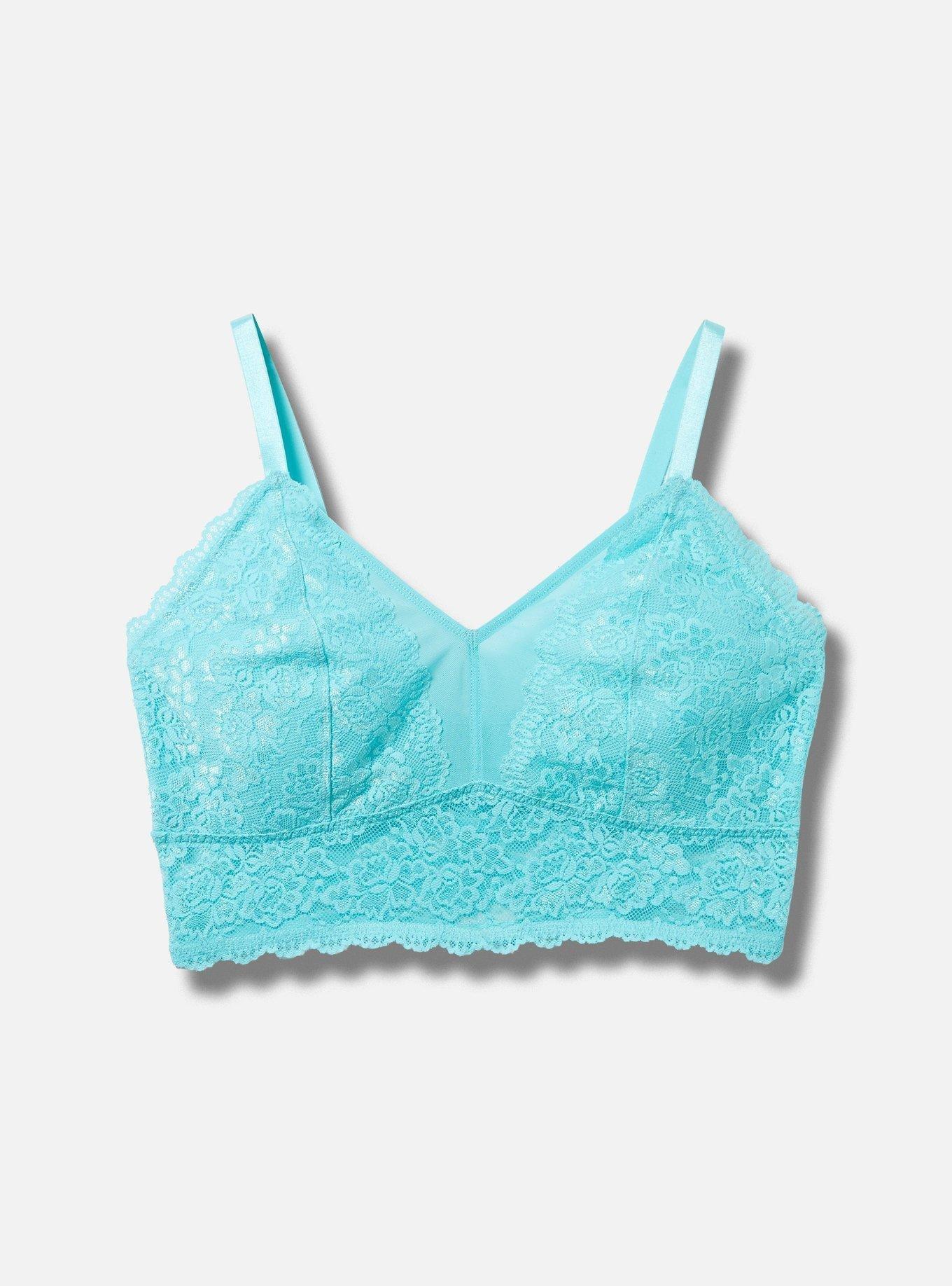 Plus Size - Unlined Simply Lace and Mesh Bralette - Torrid