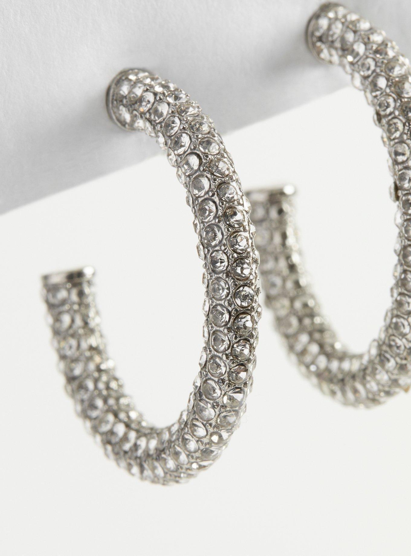 Plus Size - Pave Hoop - Torrid