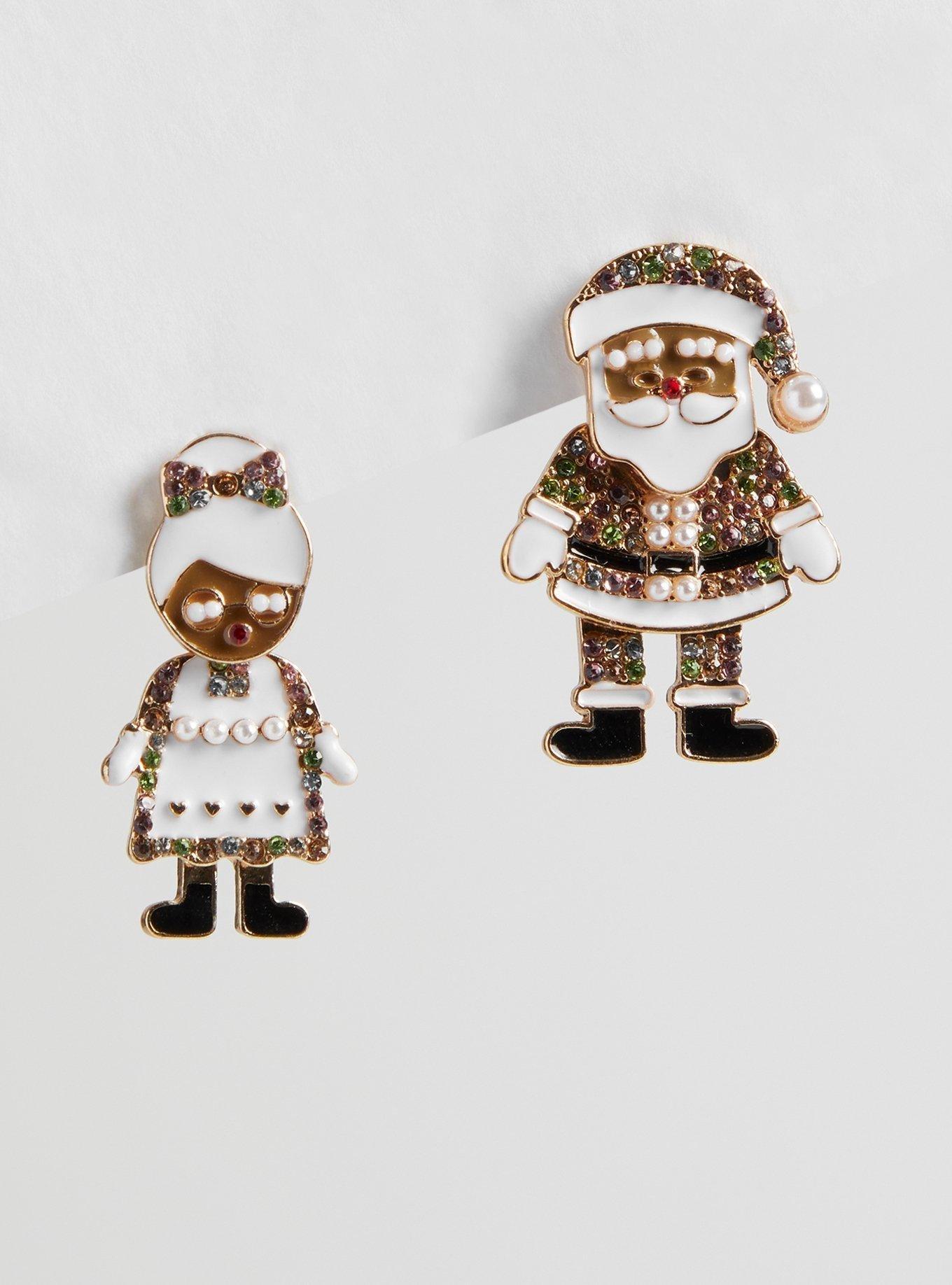 Plus Size - Mr. And Mrs. Claus Earrings - Torrid