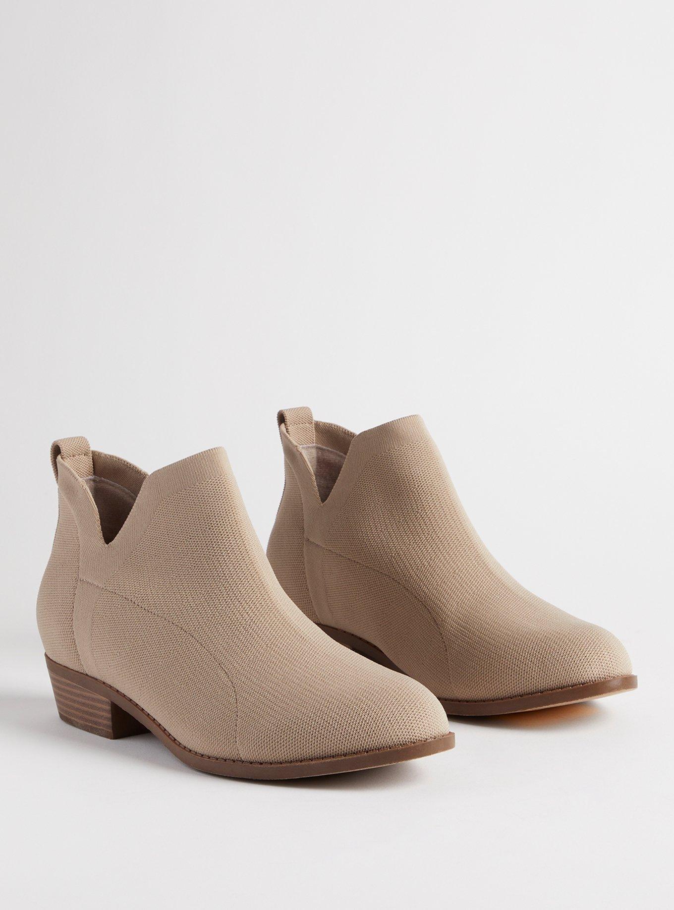 Plus Size - Side Dip Knit Bootie (WW) - Torrid