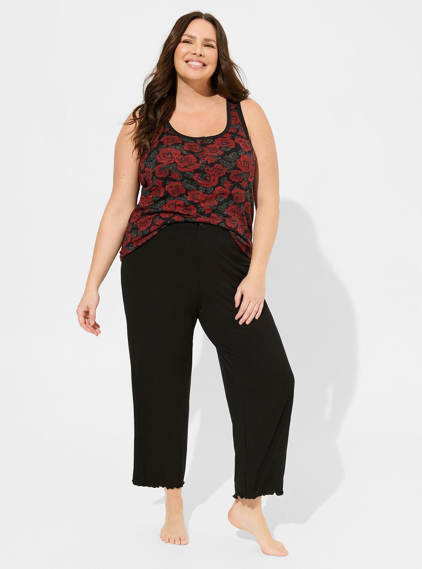 Plus Size - Super Soft Slub Henley Sleeveless Sleep Tank - Torrid