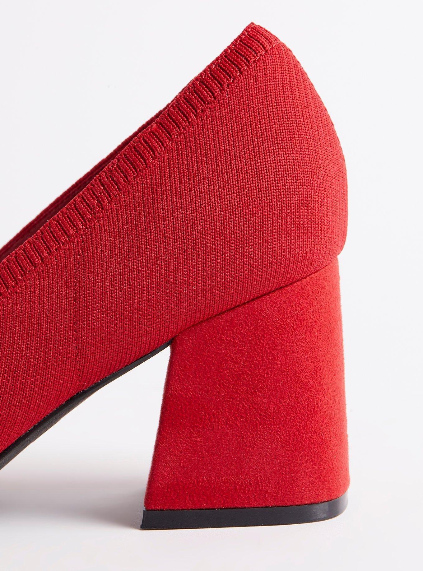 Plus Size - Pointed Toe Block Heel Pump with Bow (WW) - Torrid