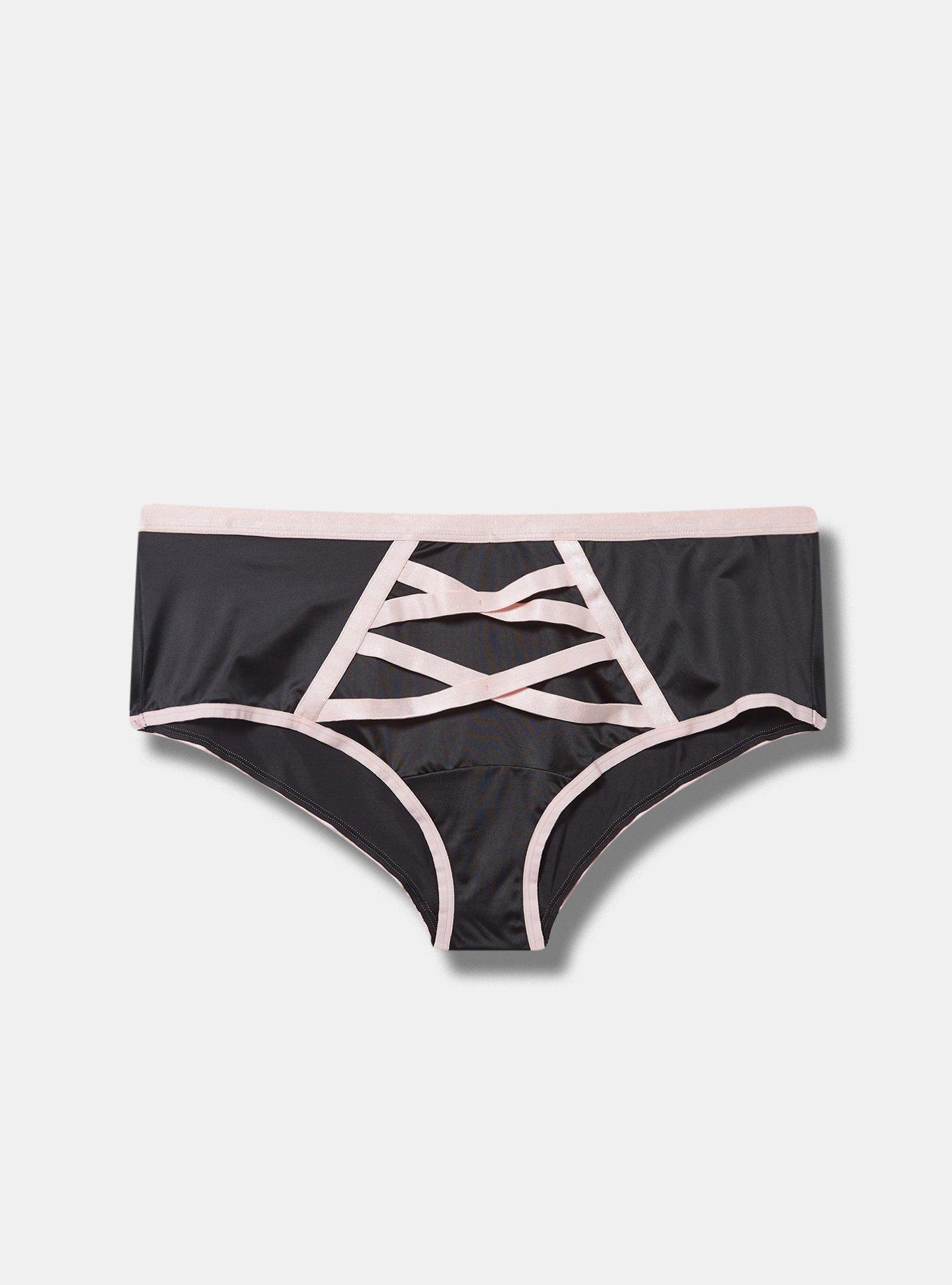 Plus Size - Ballet Noir Micro Mid Rise Cheeky Panty - Torrid