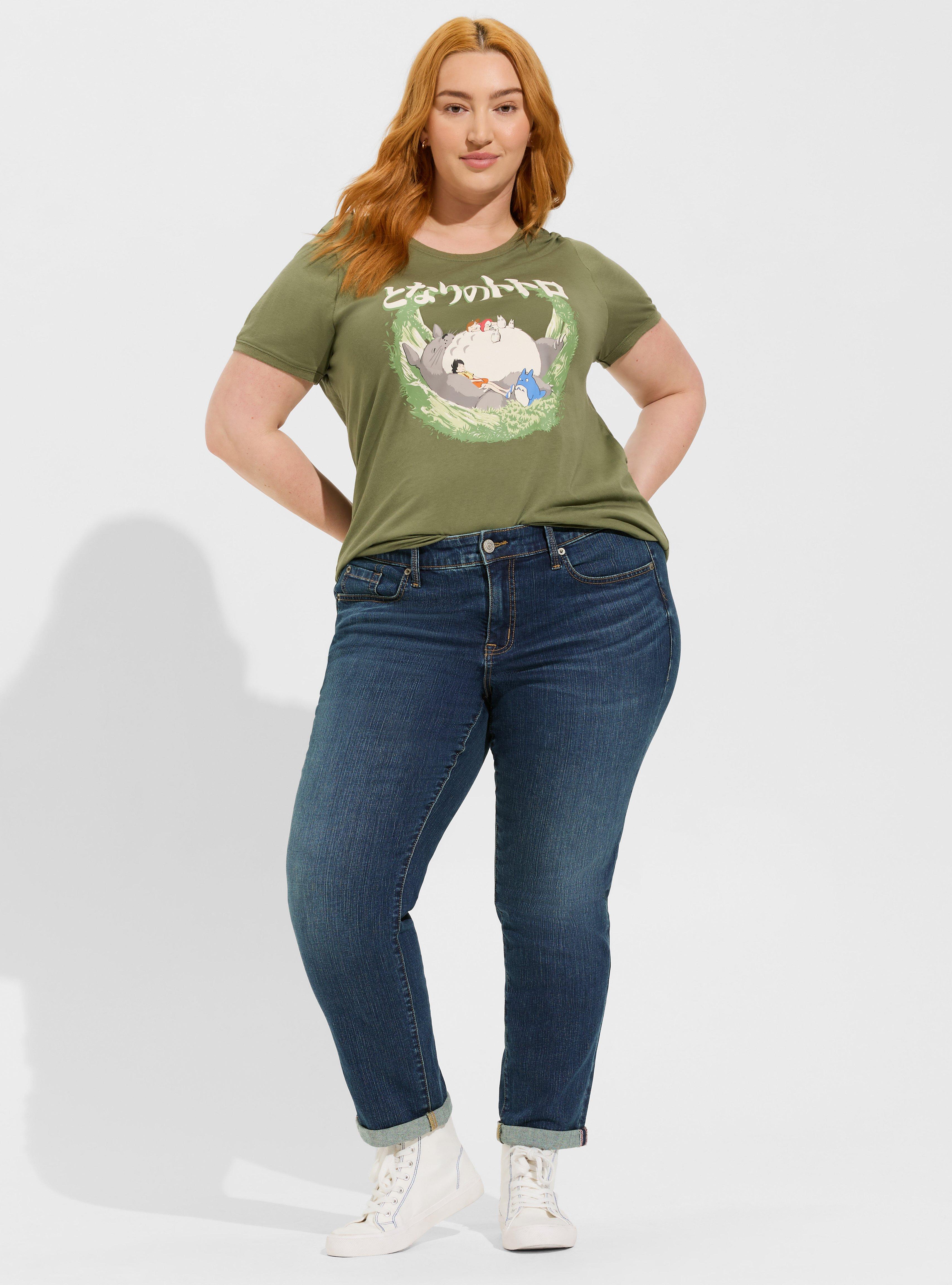 Plus Size - Studio Ghibli Totoro Classic Fit Ringer Top - Torrid