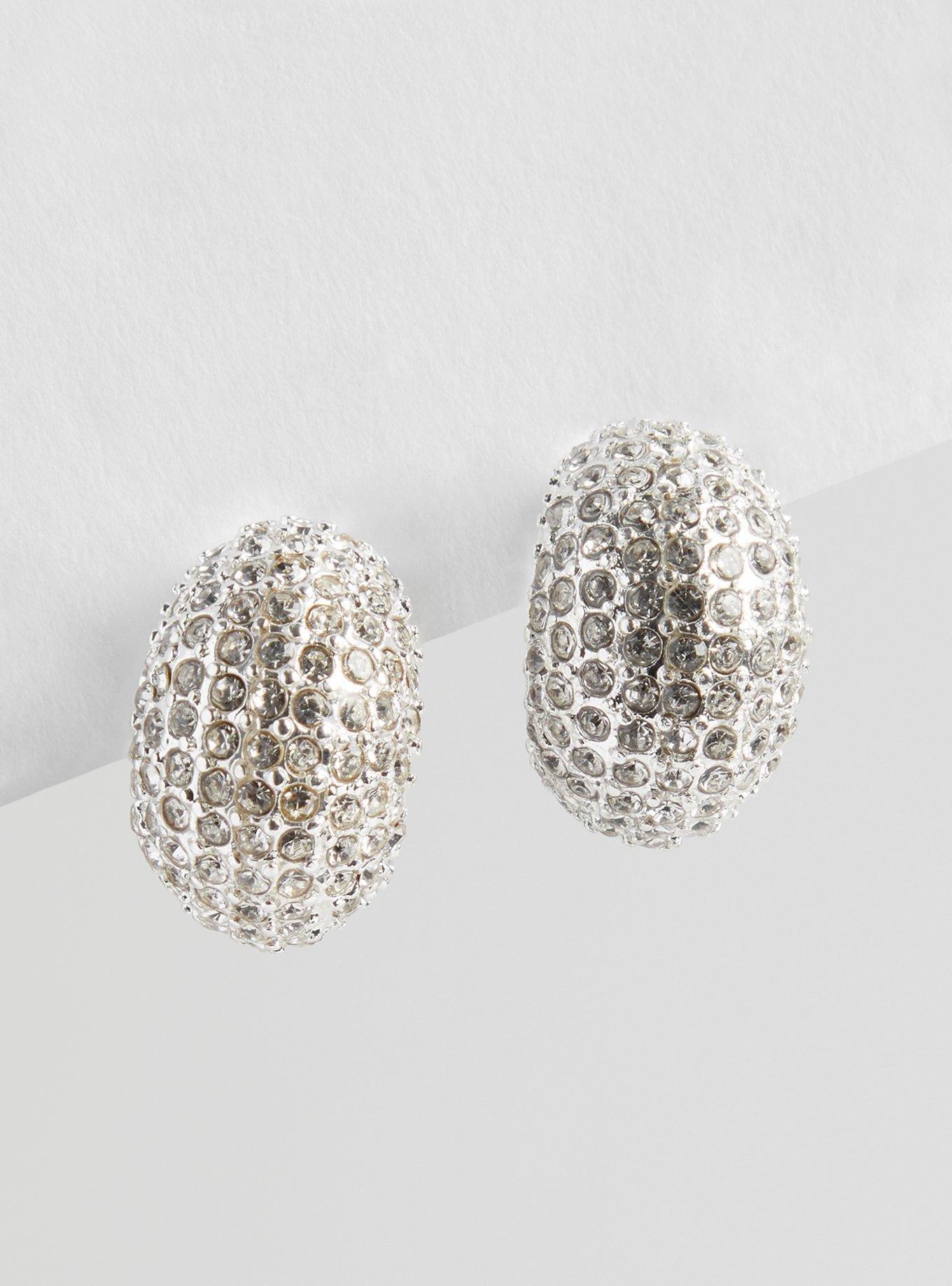 Plus Size - Pave Dome Earring - Torrid
