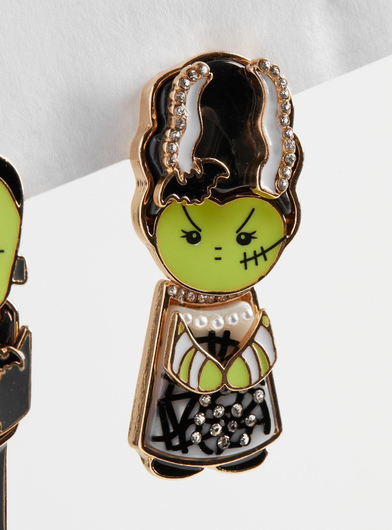 Plus Size - Mr and Ms Frankenstein Statement Earring - Torrid