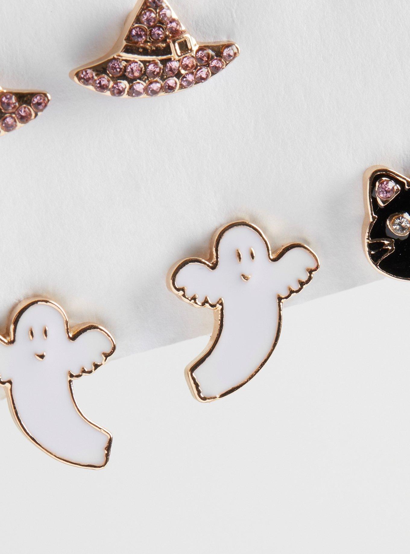 Plus Size - Spooky Ghost Stud Set - Torrid