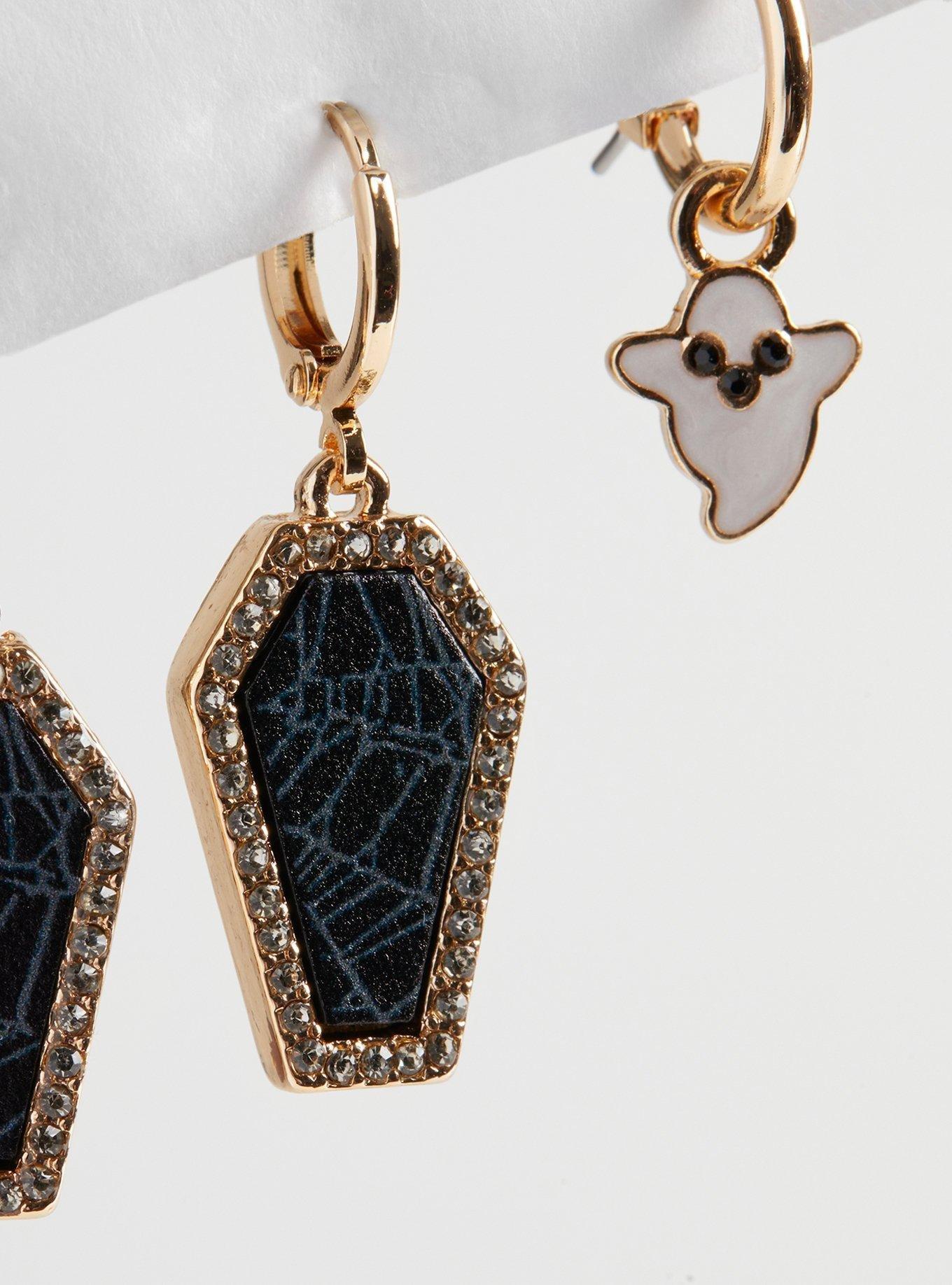 Plus Size - Skull Mini Hoop Set - Torrid