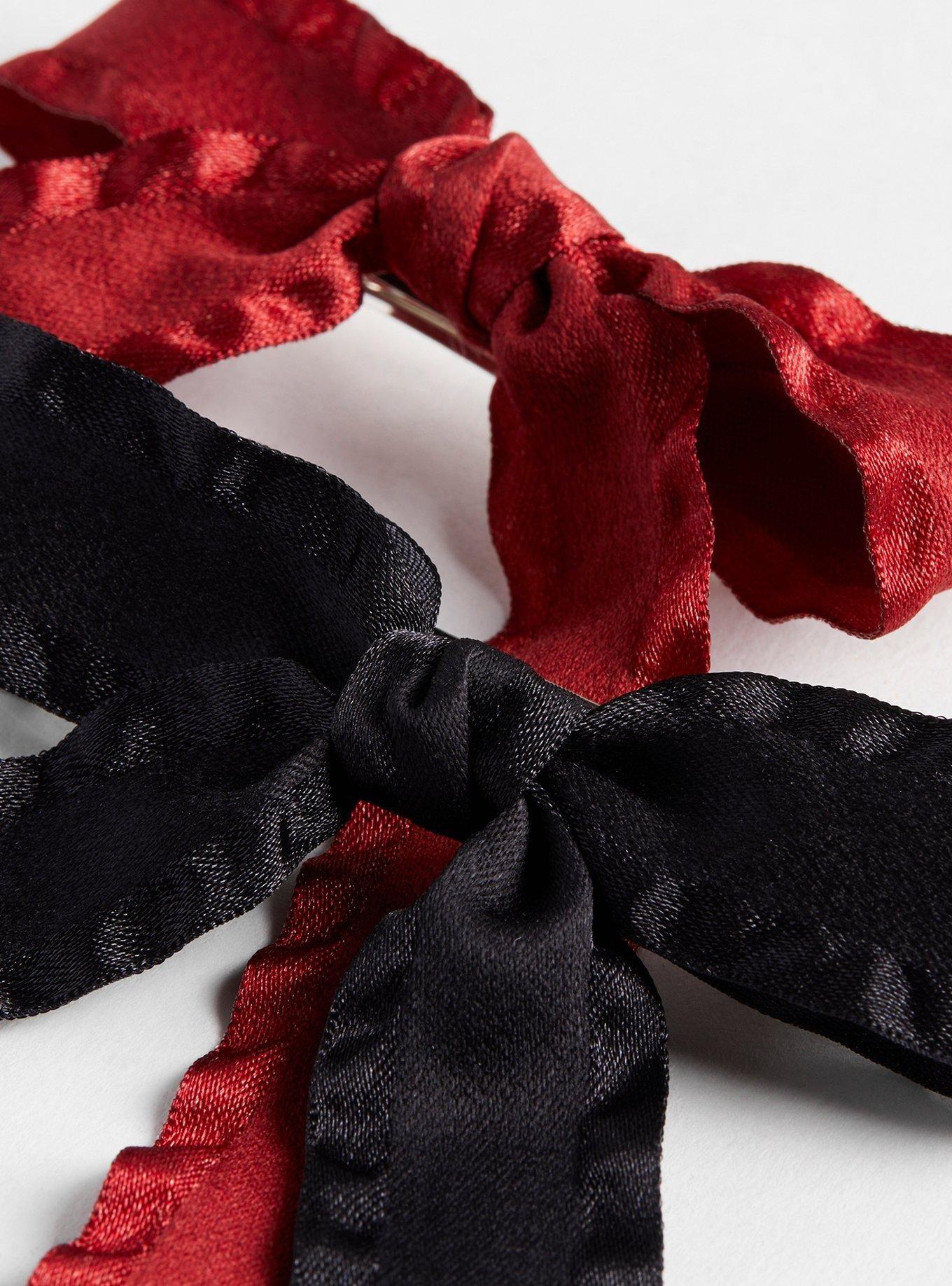 Plus Size - Small Bow Barrette Set - Torrid