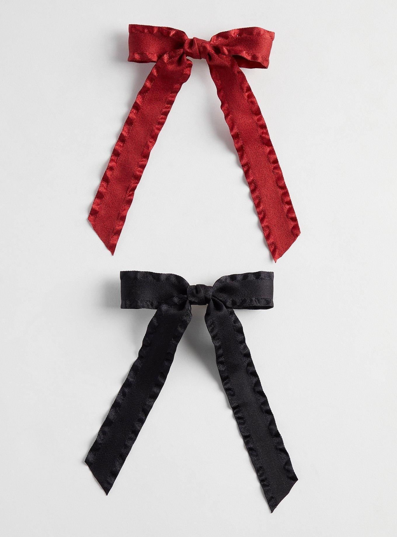 Plus Size - Small Bow Barrette Set - Torrid