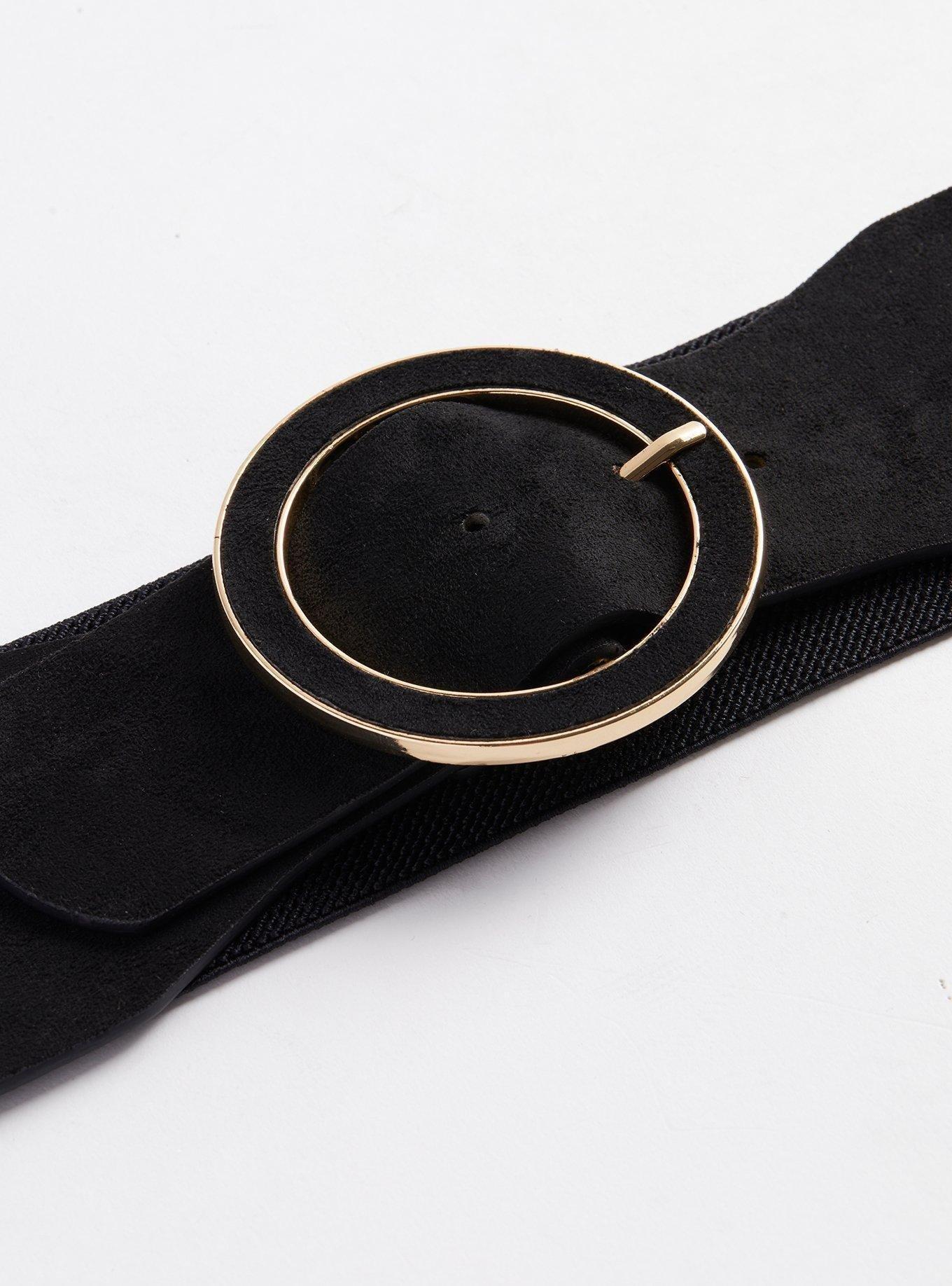 Plus Size - Round Buckle Stretch Waist Belt - Torrid