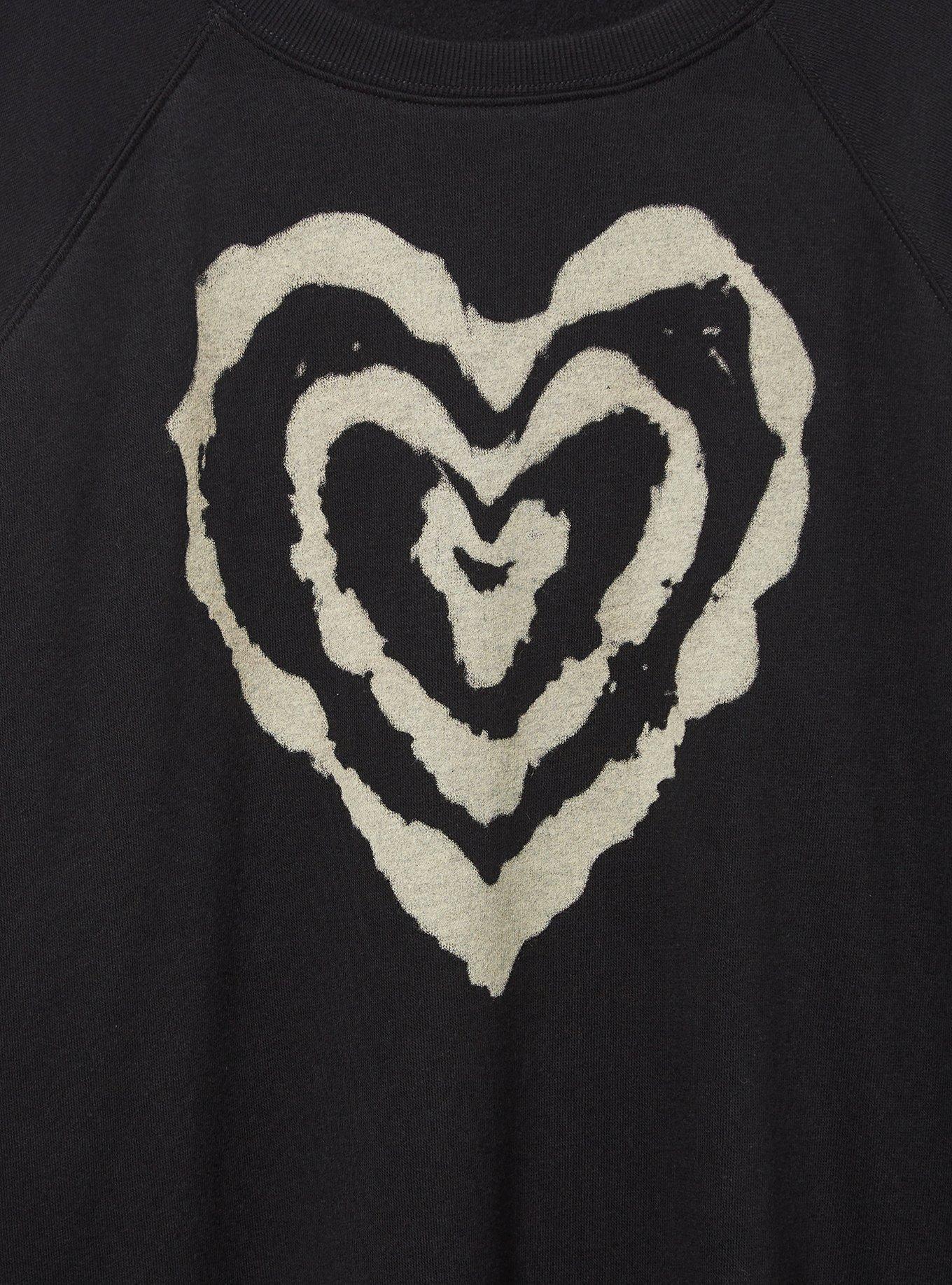 Plus Size - Heart Cozy Fleece Sweatshirt - Torrid