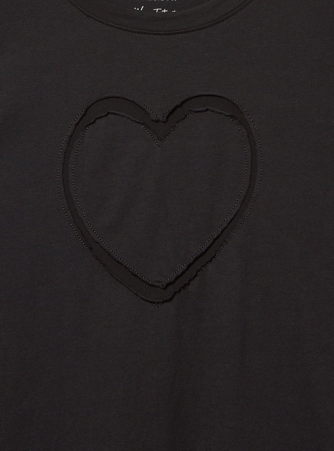 Plus Size - Vintage Cotton Jersey Crew Neck Heart Cut Out Tee - Torrid