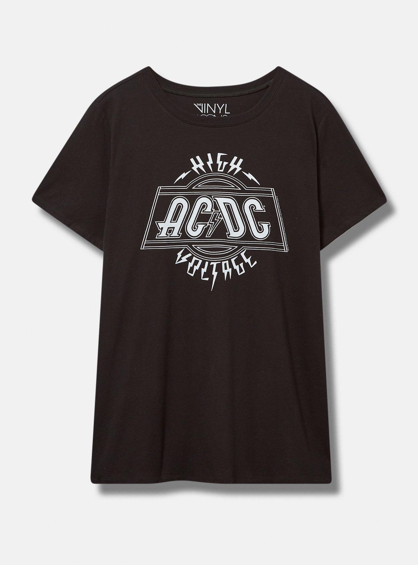 Plus Size - ACDC High Voltage Classic Fit Cotton Crew Tee - Torrid