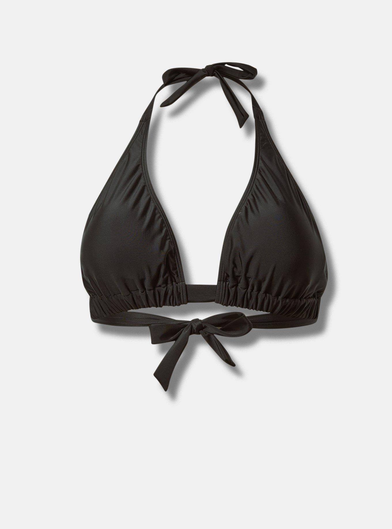 Plus Size - Wireless Halter String Triangle Bikini Top - Torrid