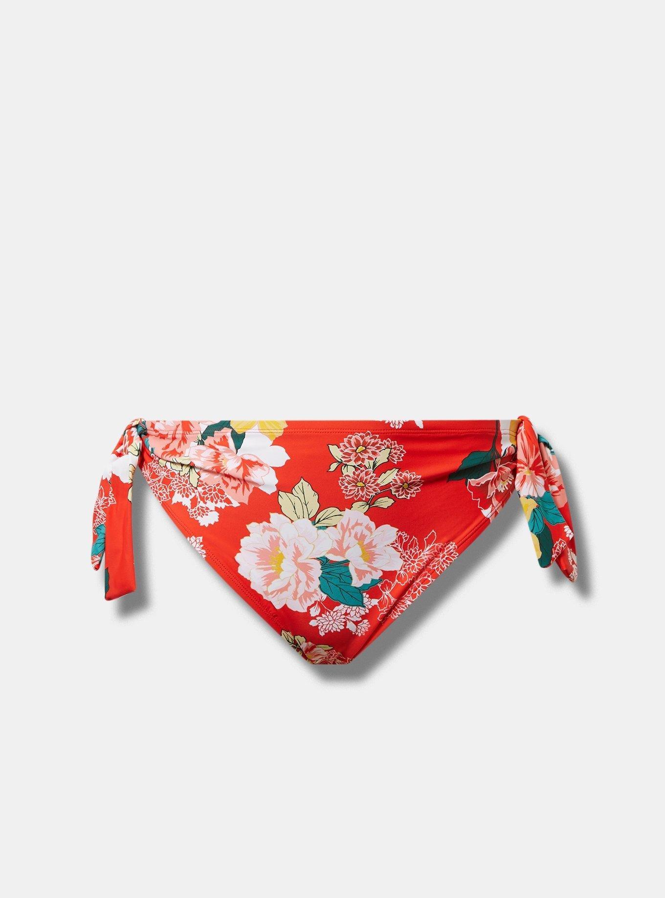 Plus Size - Lower Rise Side Tie Bikini Swim Bottom - Torrid