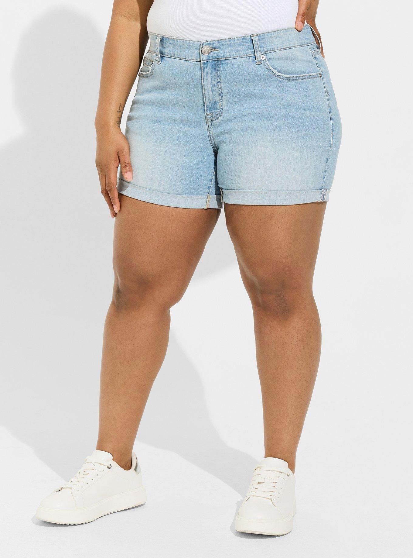 Plus Size - 5 Inch Vintage Stretch Mid-Rise Short - Torrid