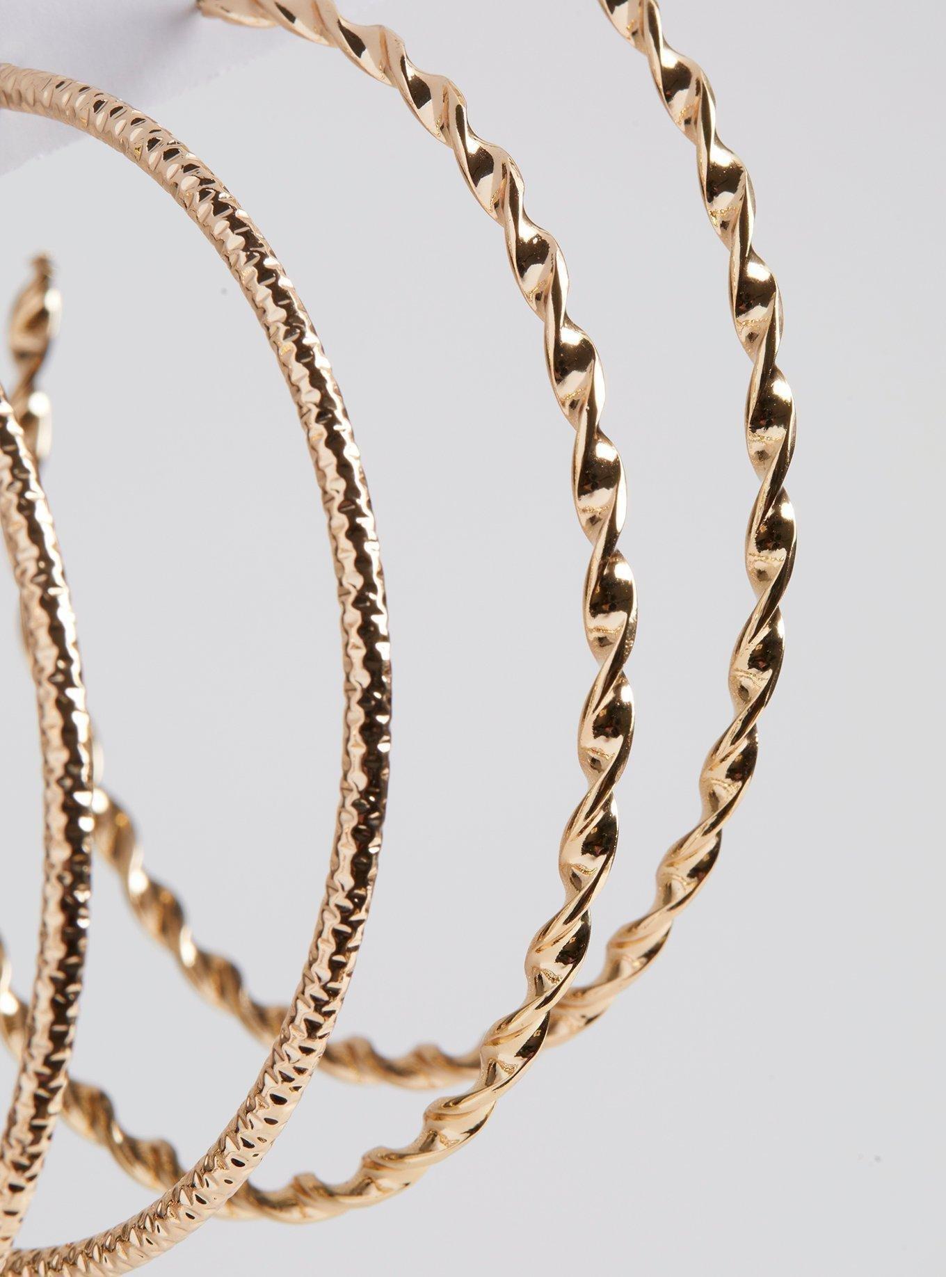 Plus Size - Textured Hoop Set - Torrid