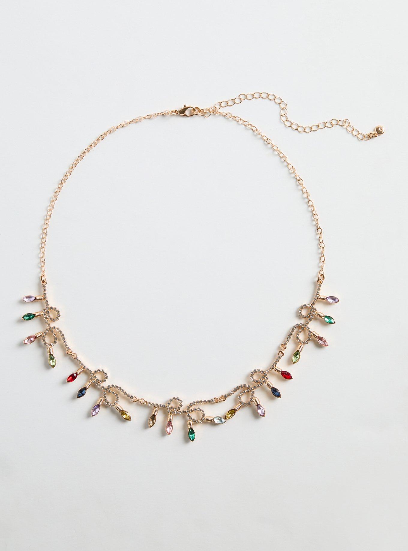 Plus Size - Holiday Lights Statement Necklace - Torrid