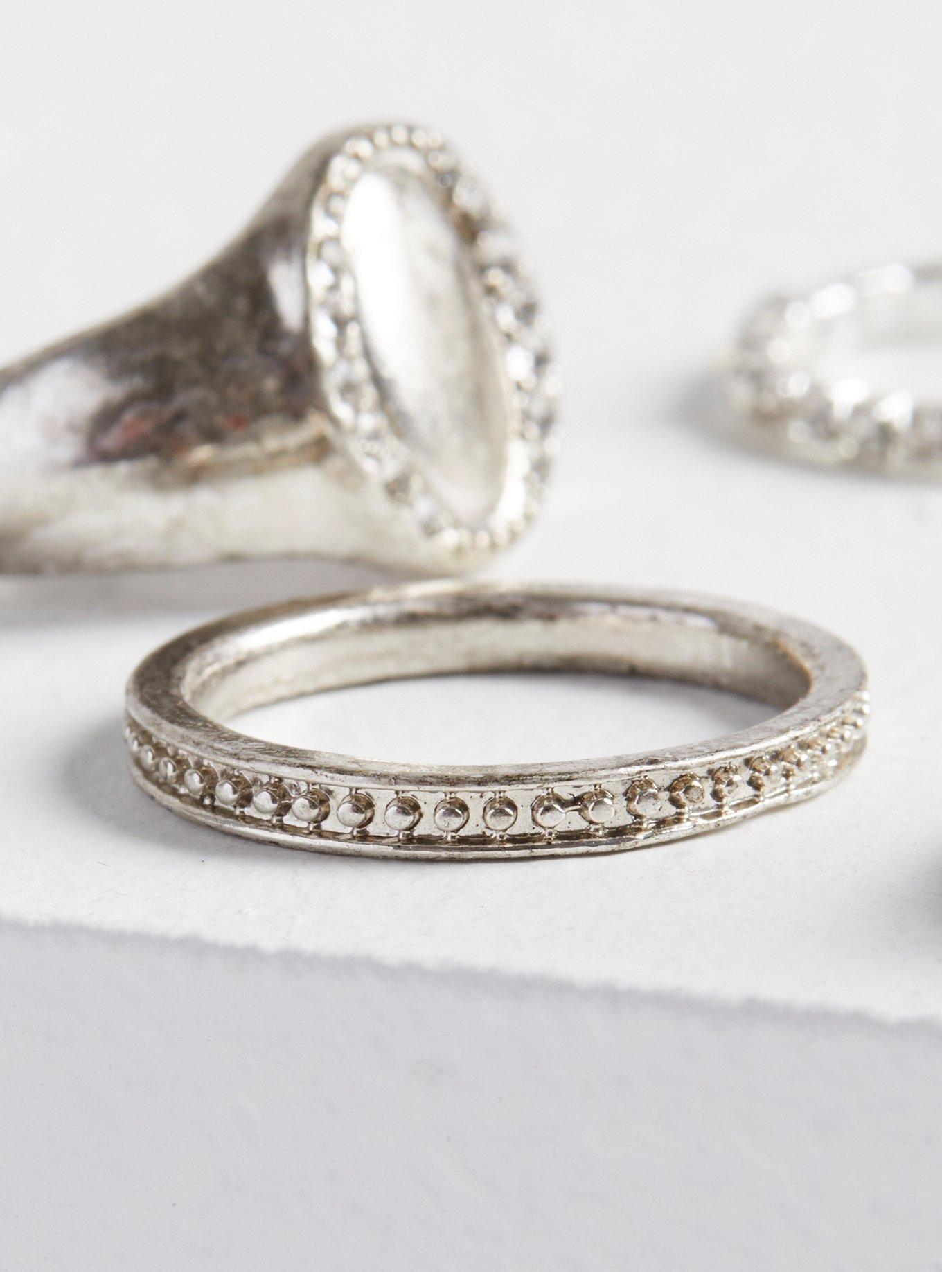 Plus Size - Double Signet Ring Set - Torrid