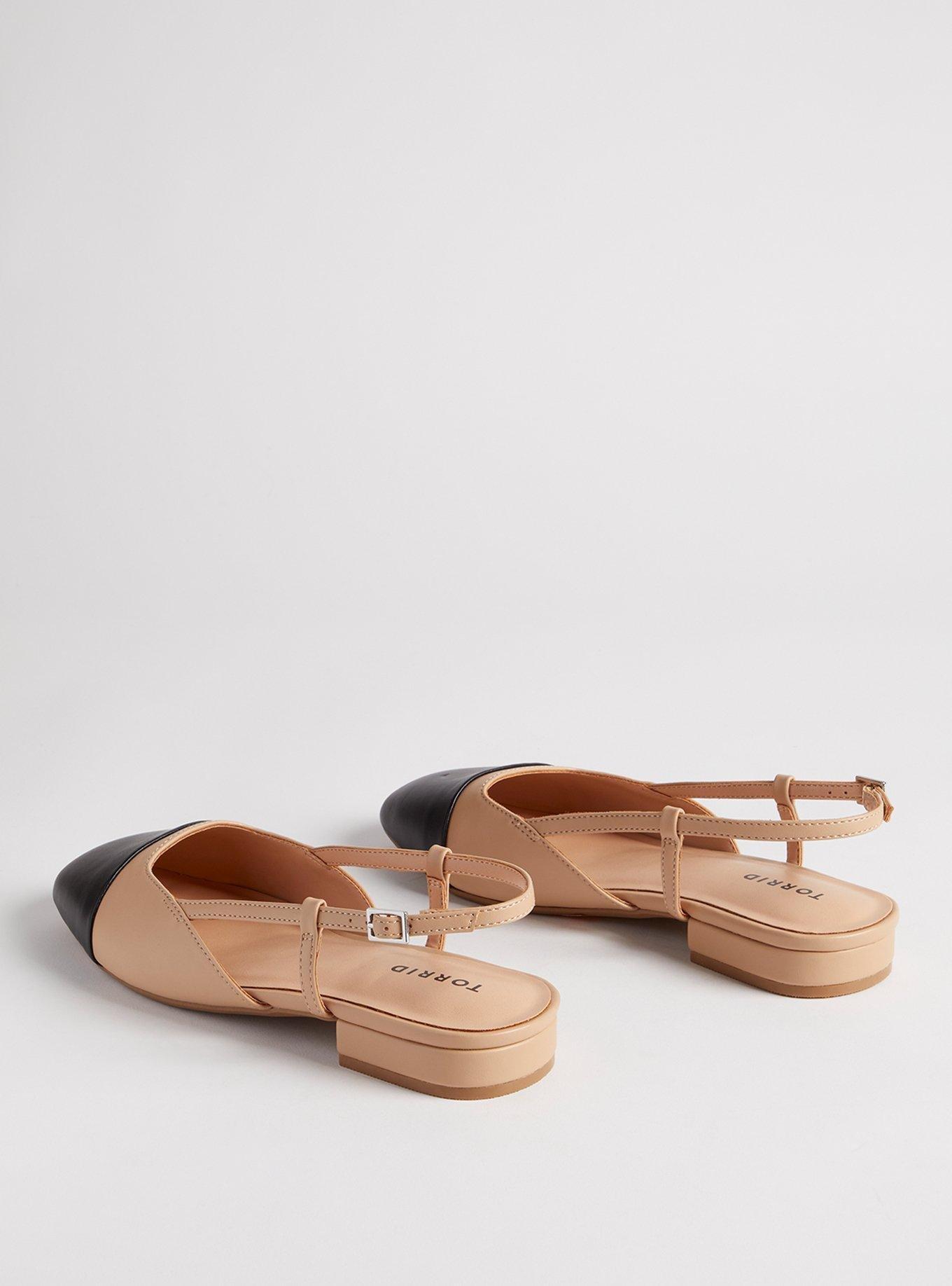 Plus Size - Cap Toe Slingback Flat (WW) - Torrid